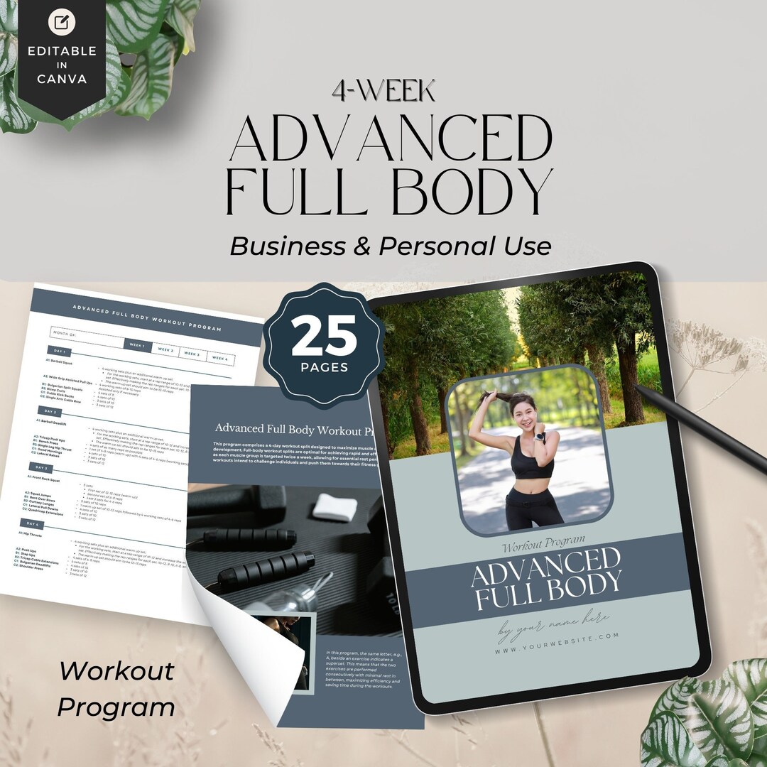 Personal Trainer Programme, Fitness Program, 4 Week Workout Plan ...