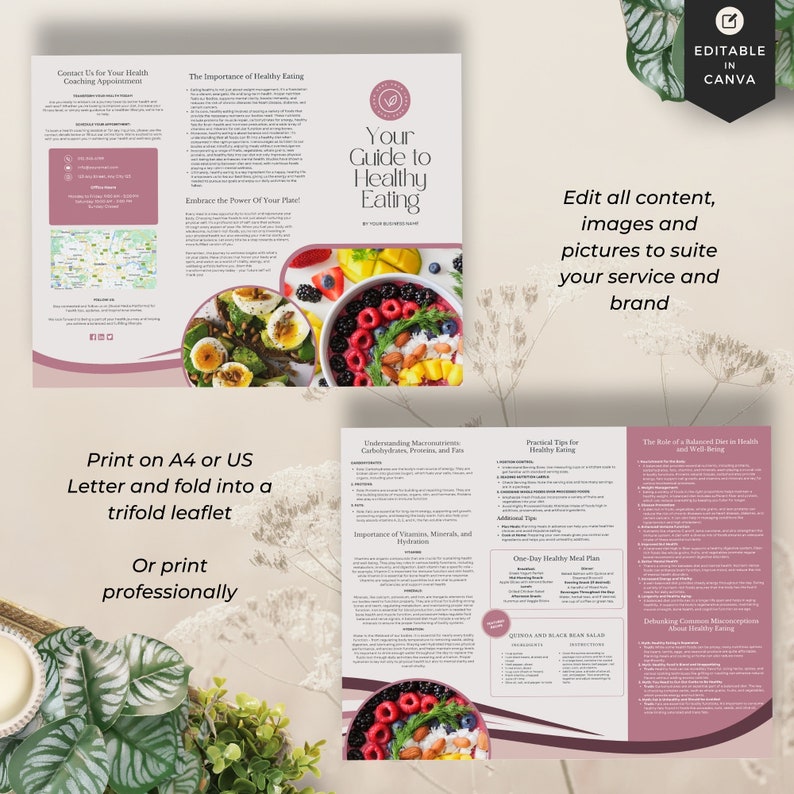 Health Coach Flyer, Nutrition Coach Flyer, Wellness Coach Flyer, Health ...