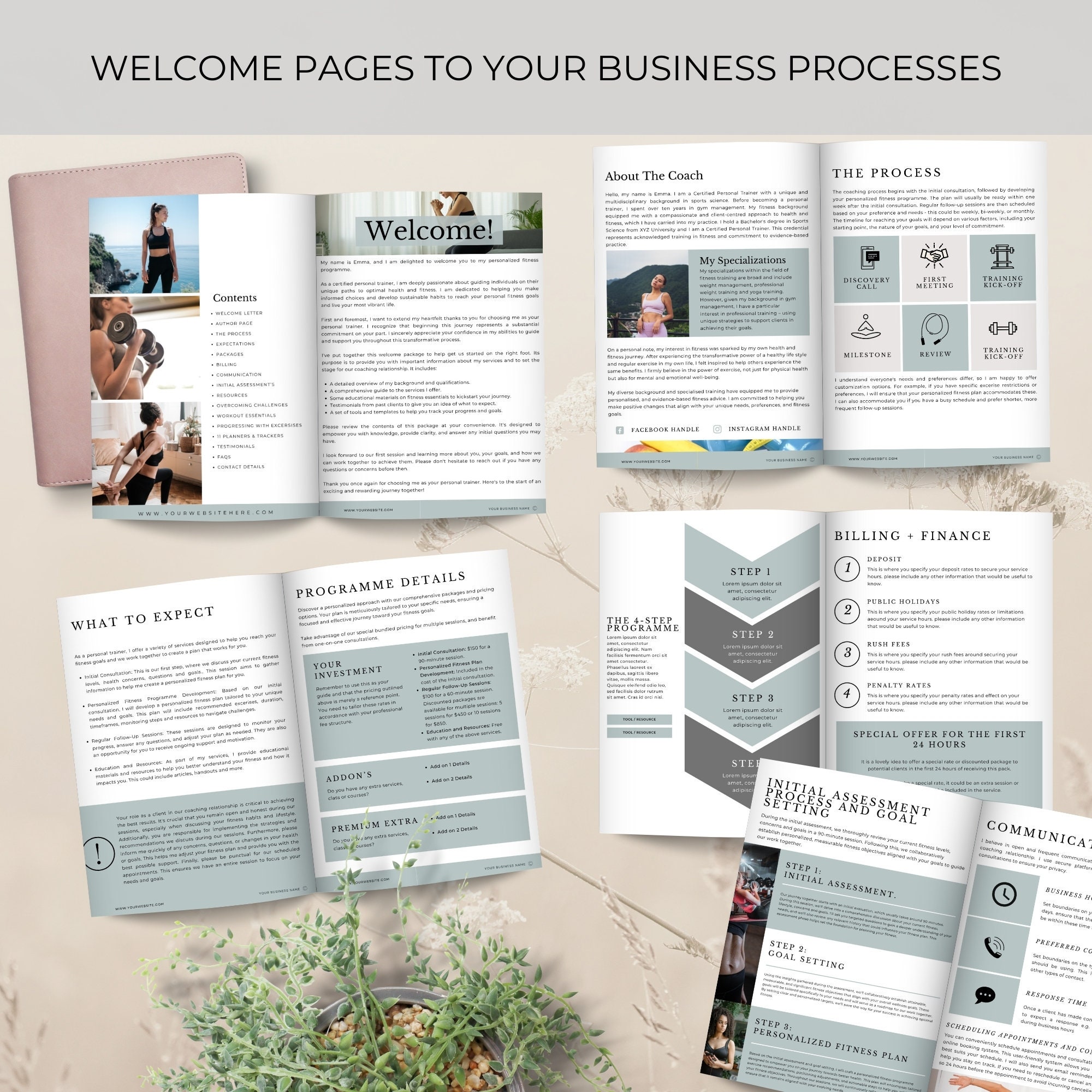 Personal Trainer Client Welcome Pack, Personal Trainer Forms, Fitness ...