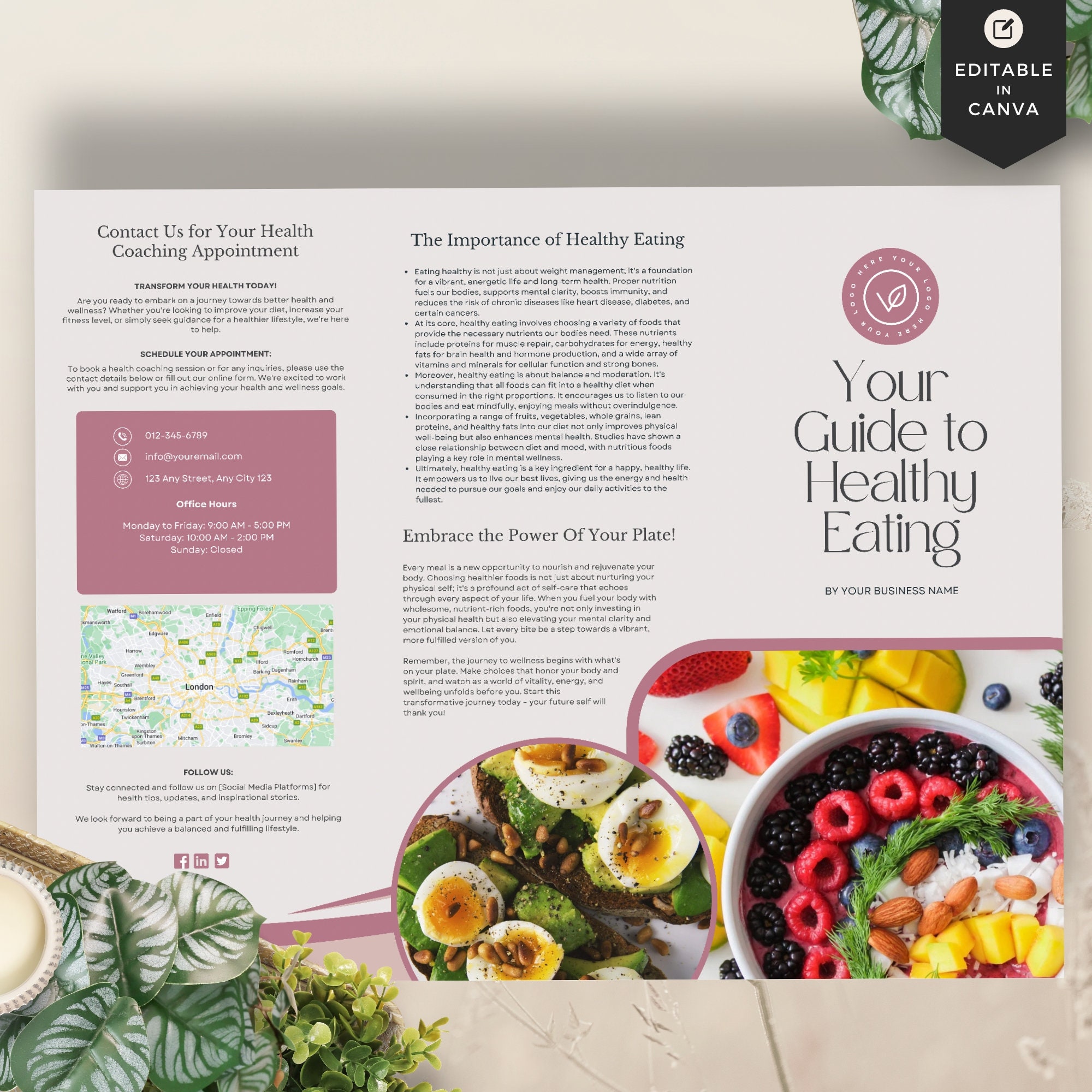 Health Coach Flyer, Nutrition Coach Flyer, Wellness Coach Flyer, Health ...