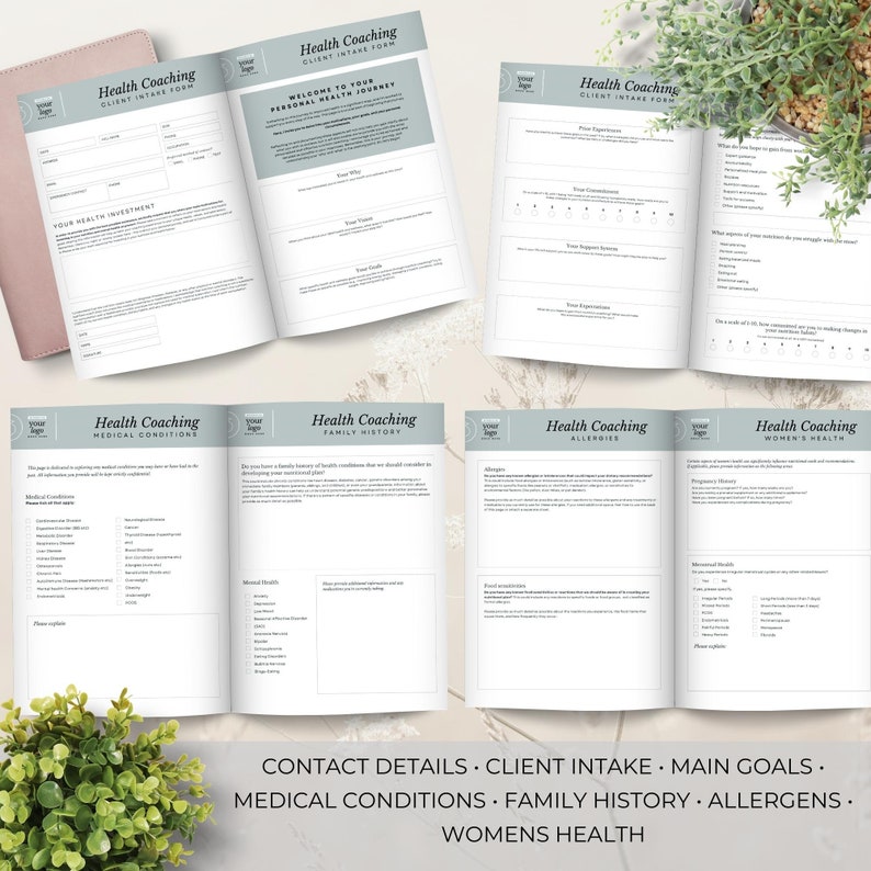 Health Coach Intake Form Template, Client Onboarding Questionnaire ...