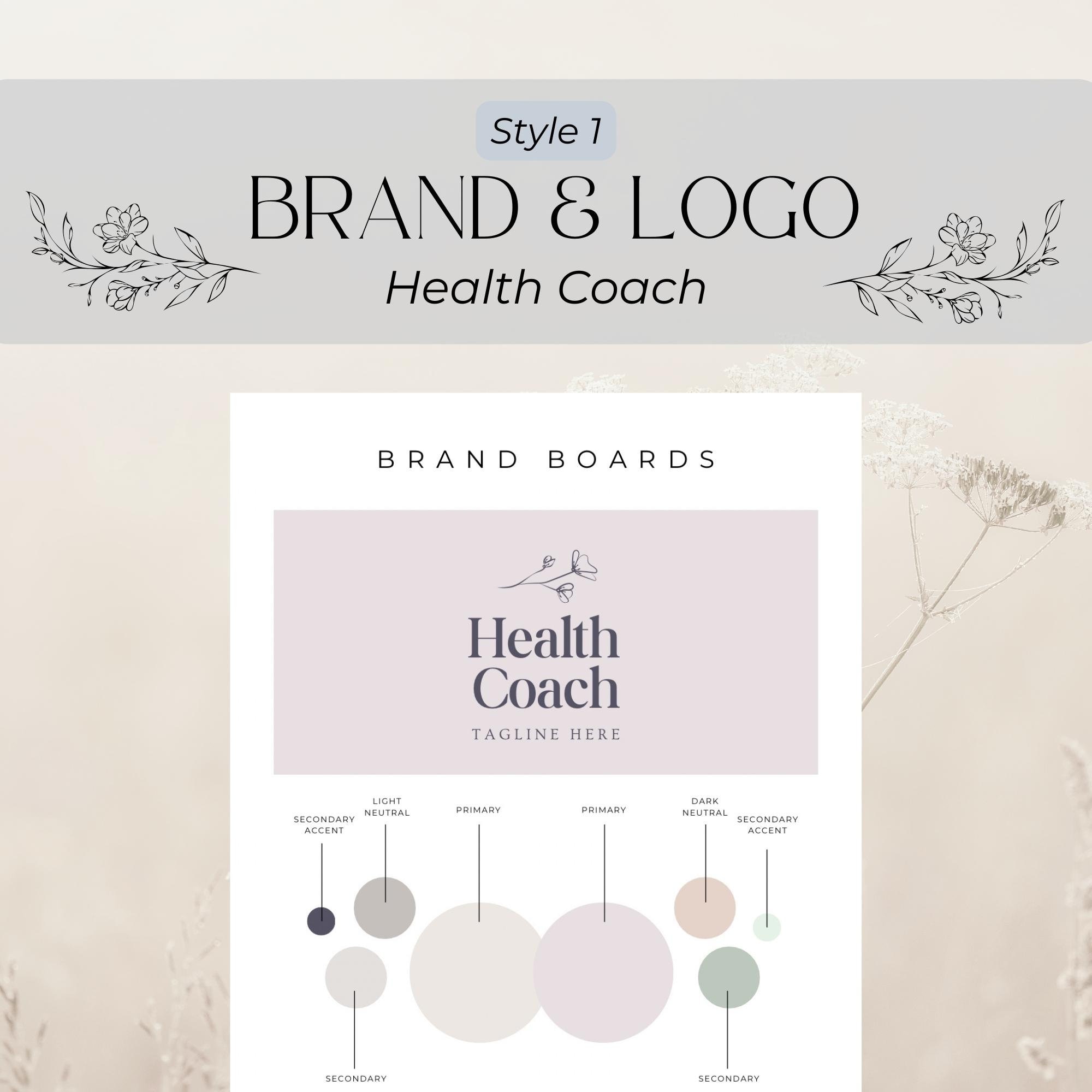 Health Coach Logo, Health Coach Brand, Brand Board for Health Coach ...