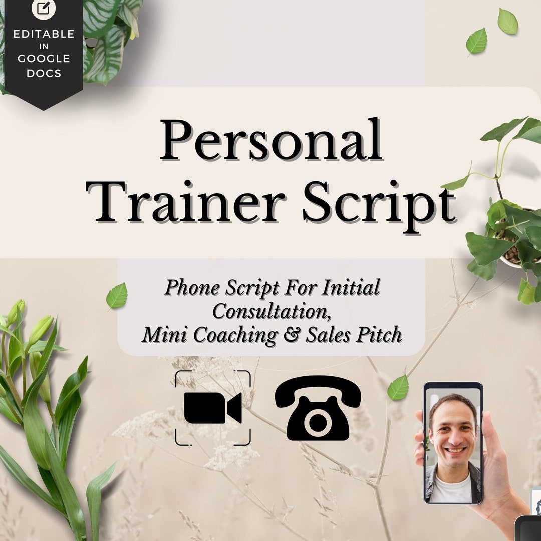 Personal Trainer Initial Consultation, Sales Script, Client Onboarding ...