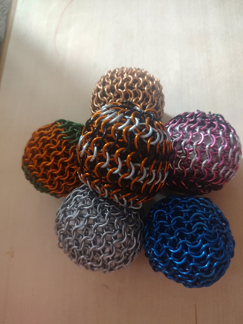 Chainmail Hacky Sack/ Stress Ball - Etsy