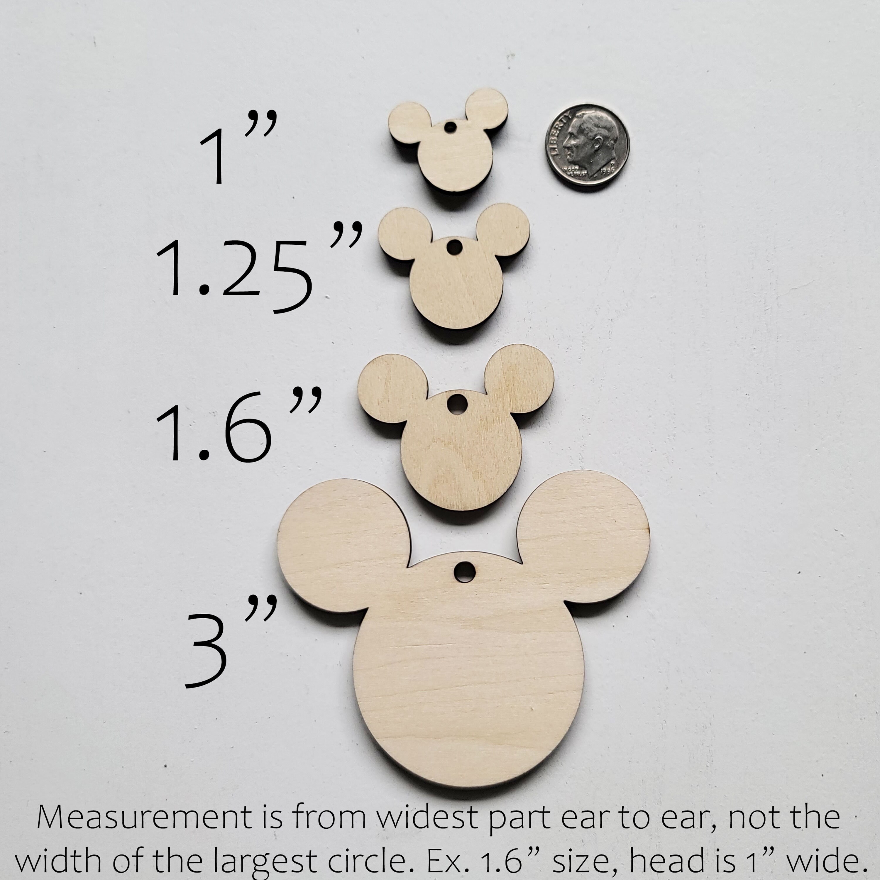 Mickey Head Wood Shape Minnie Head Wood Shape Mickey Cut Out Shapes ...