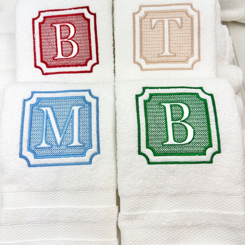 Monogram Hand Towel - Etsy