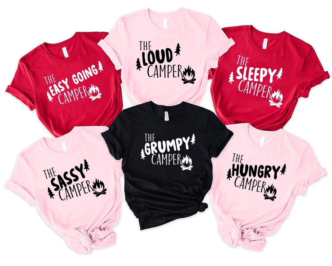 Funny Group Camping Shirts, Custom Camp Shirt, Camping Trip Tshirts ...