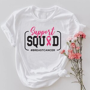 Support Squad Breast Cancer T-shirt, Team Cancer Shirt,breast Cancer ...