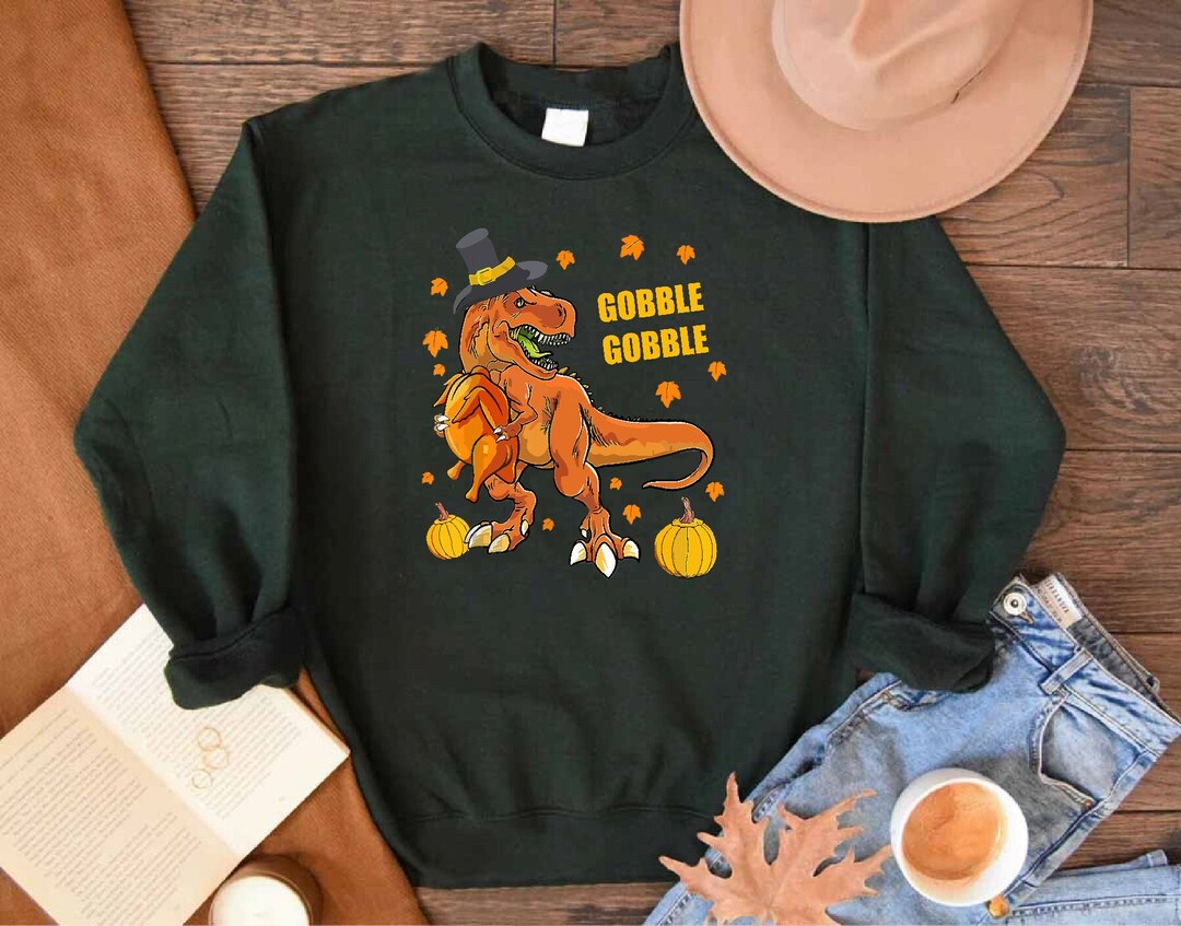 T Rex Dinosaur Turkey Thanksgiving Costume Kid Gift Sweater ...