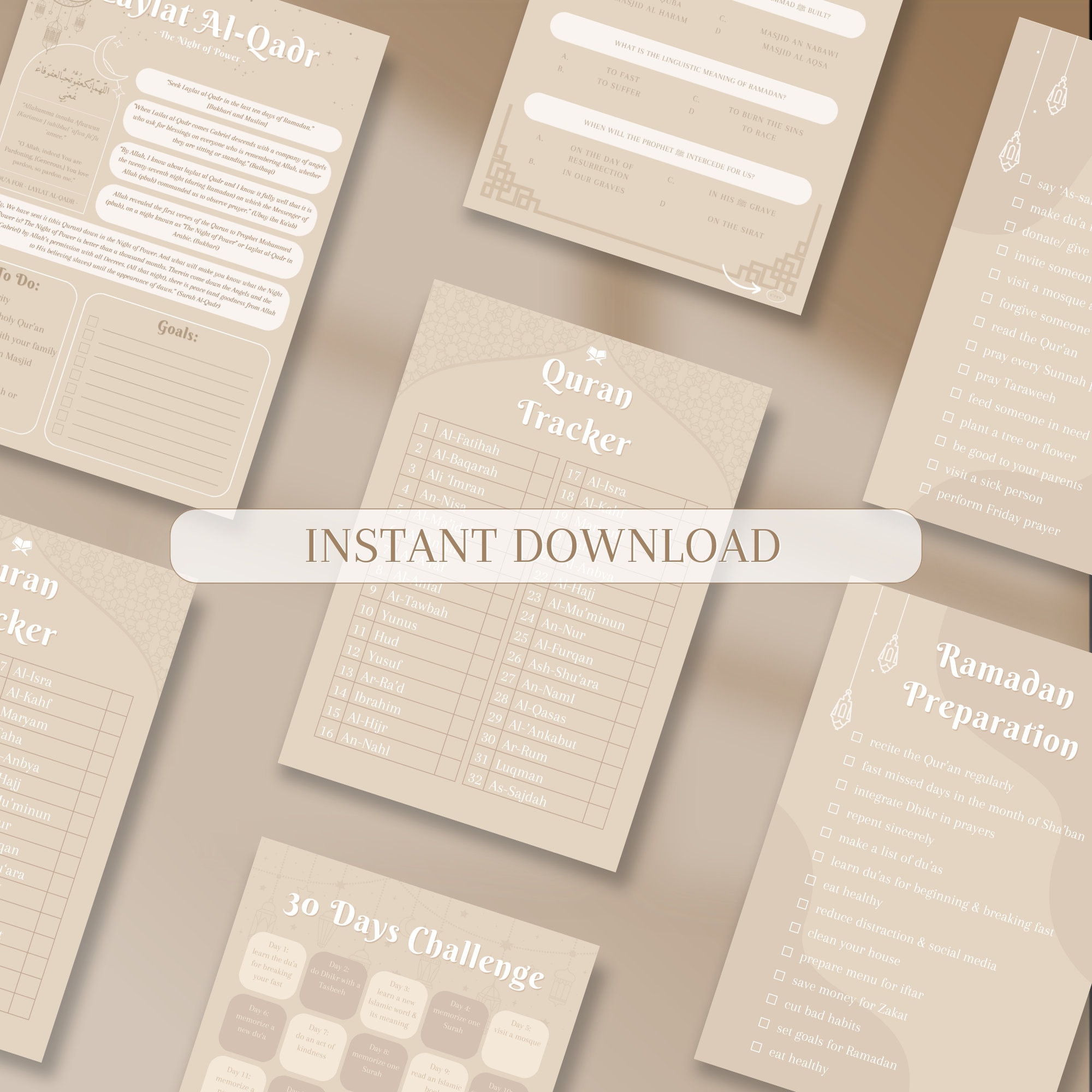 Ramadan Planner 2024 Digital Printable Ramadan Planner Ramadan Journal ...