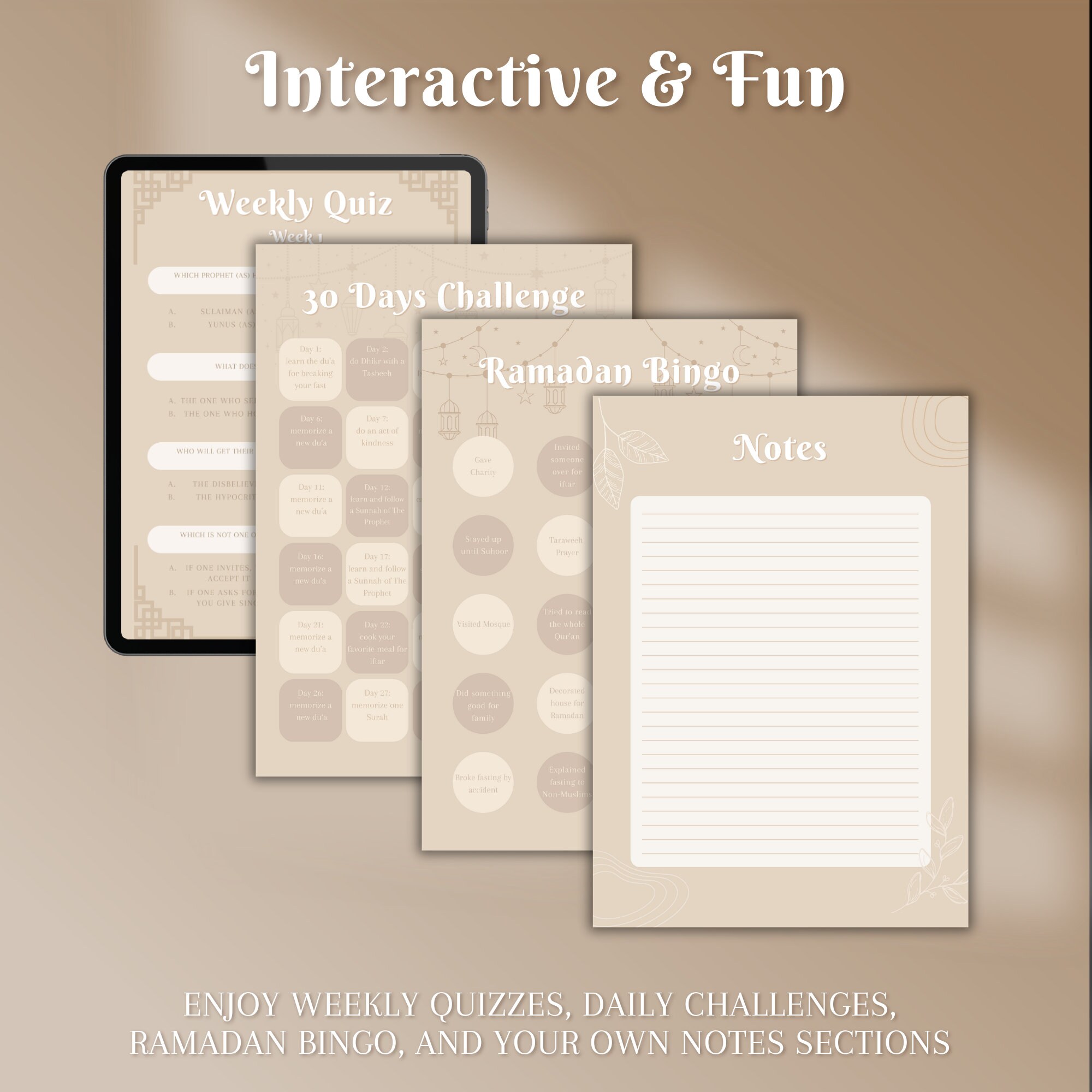 Ramadan Planner 2024 Digital Printable Ramadan Planner Ramadan Journal ...