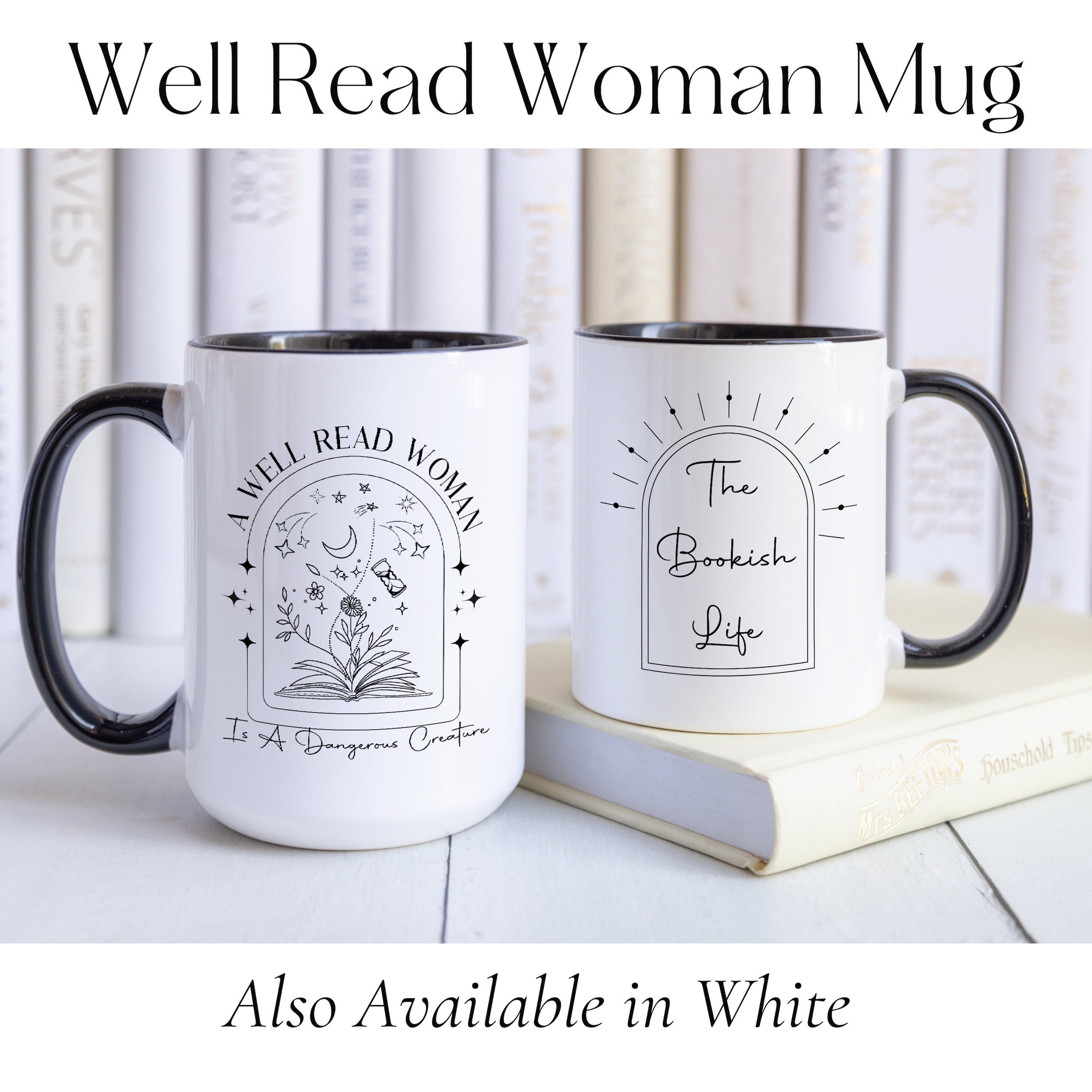 Bookworm Coffee Mug • Cozy Bookish Aesthetic Tea Cup • Gift for ...