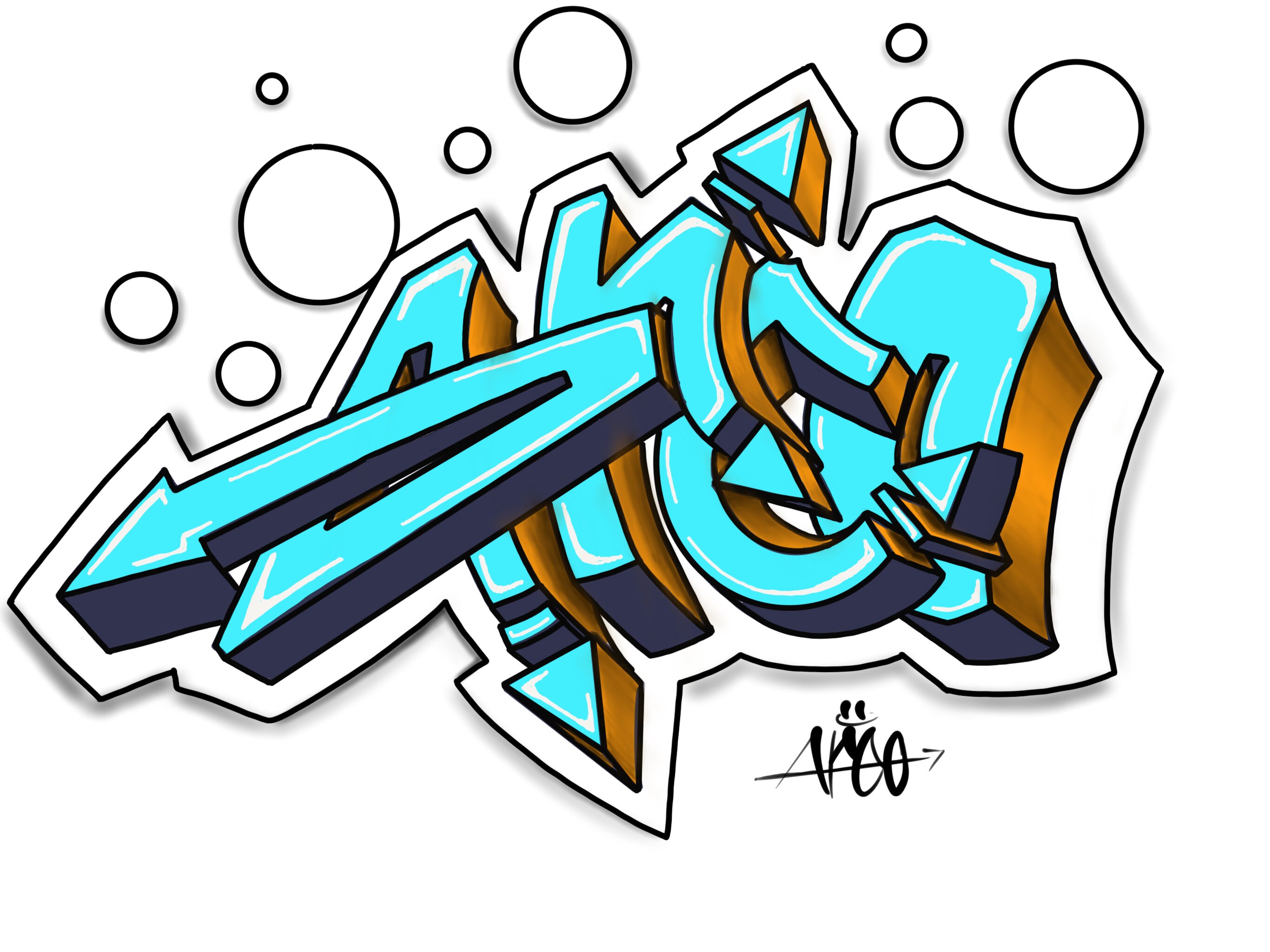 Arco Graffiti: Art Print Arco Tag - Etsy