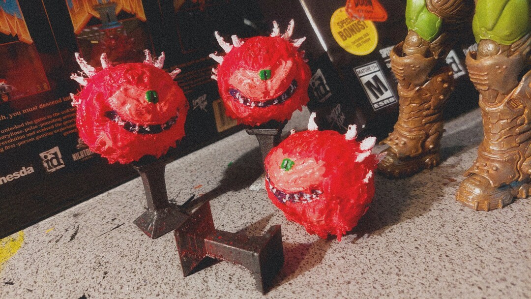 Doom Cacodemon 3d Printed Figure Etsy