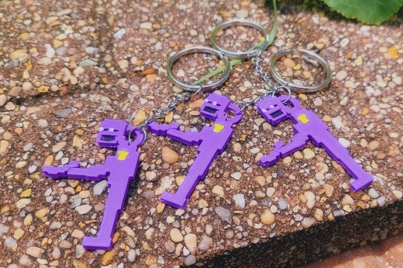 Five Nights at Freddy's Purple Guy 3D Printed Key-chain - Etsy