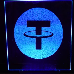 Tether USDT Acrylic Sign, Bitcoin Logo, Crypto Art - Etsy