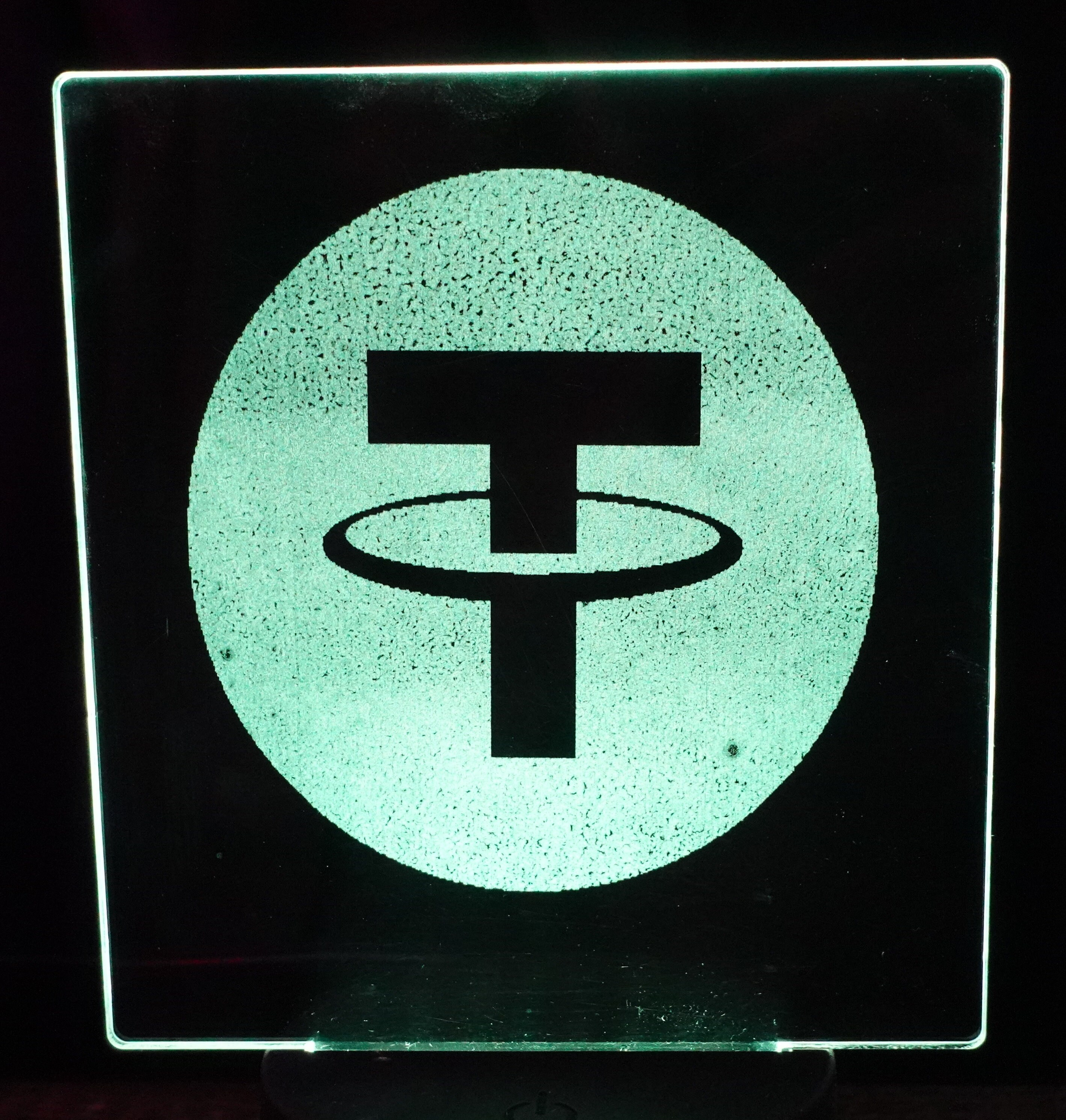 Tether USDT Acrylic Sign, Bitcoin Logo, Crypto Art - Etsy
