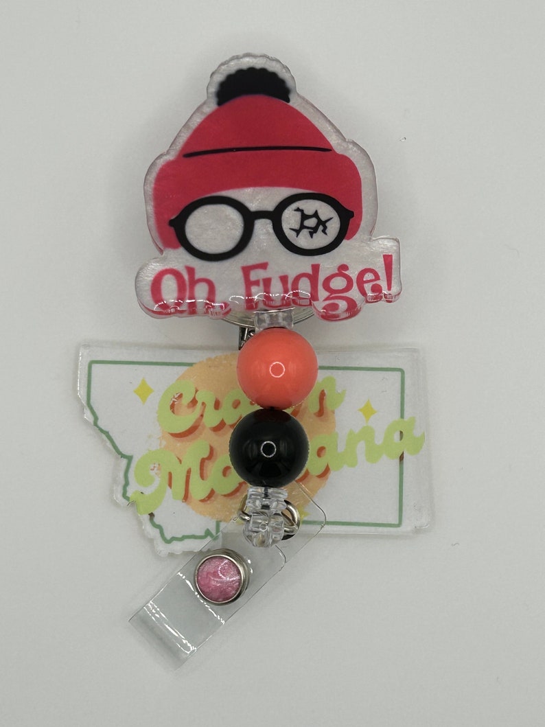 Oh Fudge! Badge Reel, A Christmas Story Fan Gift - Etsy
