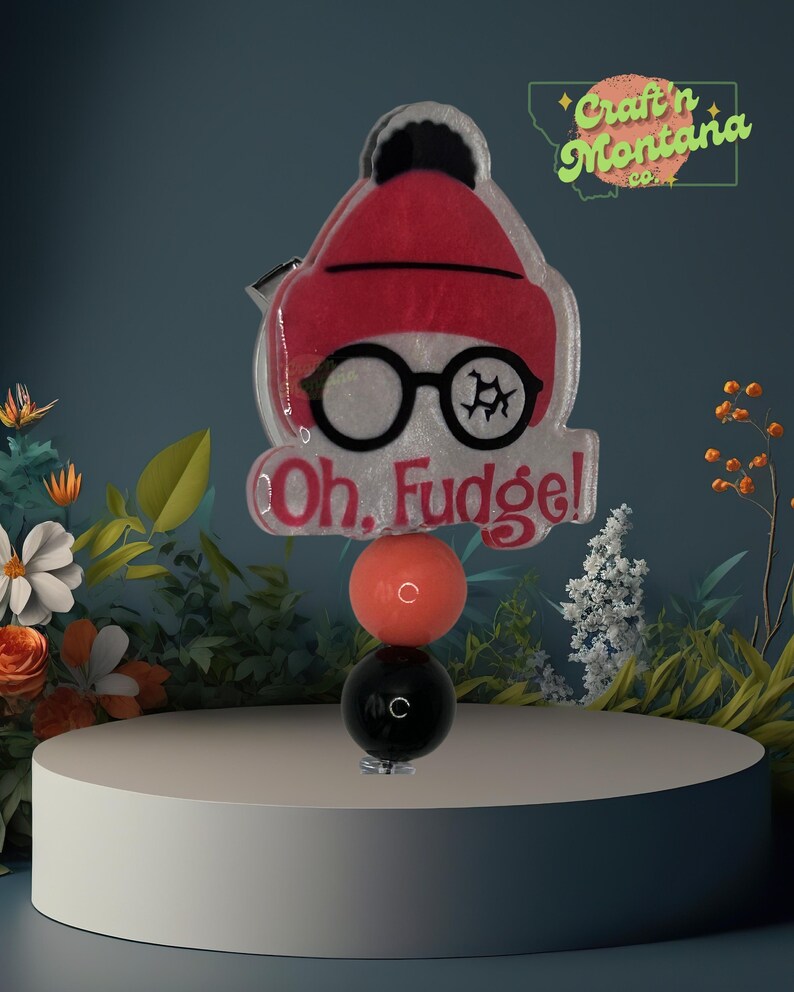 Oh Fudge! Badge Reel, A Christmas Story Fan Gift - Etsy
