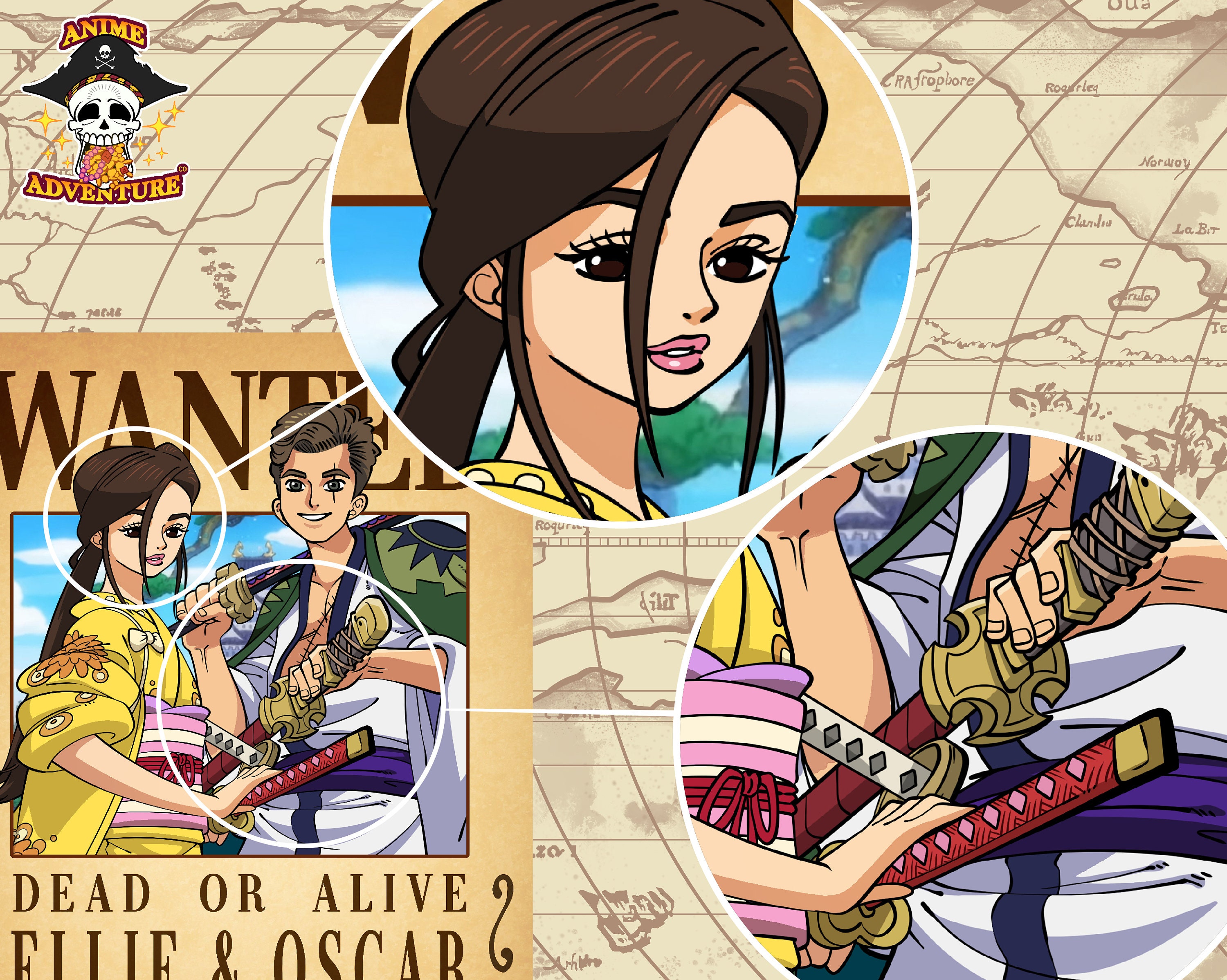 Full Custom Anime Portrait Drawing Custom Anime Wanted - Etsy