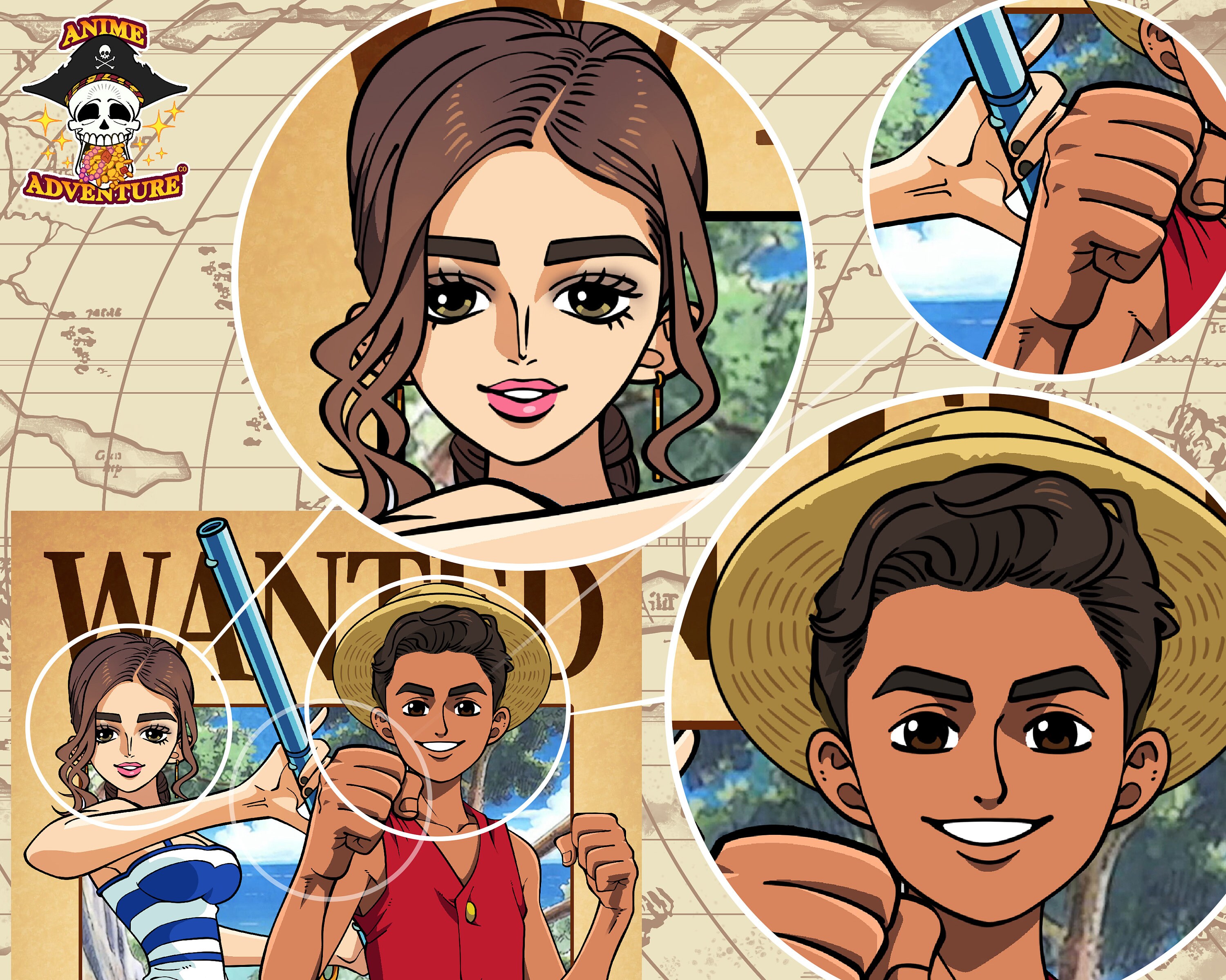 Full Custom Anime Portrait Drawing Custom Anime Wanted - Etsy