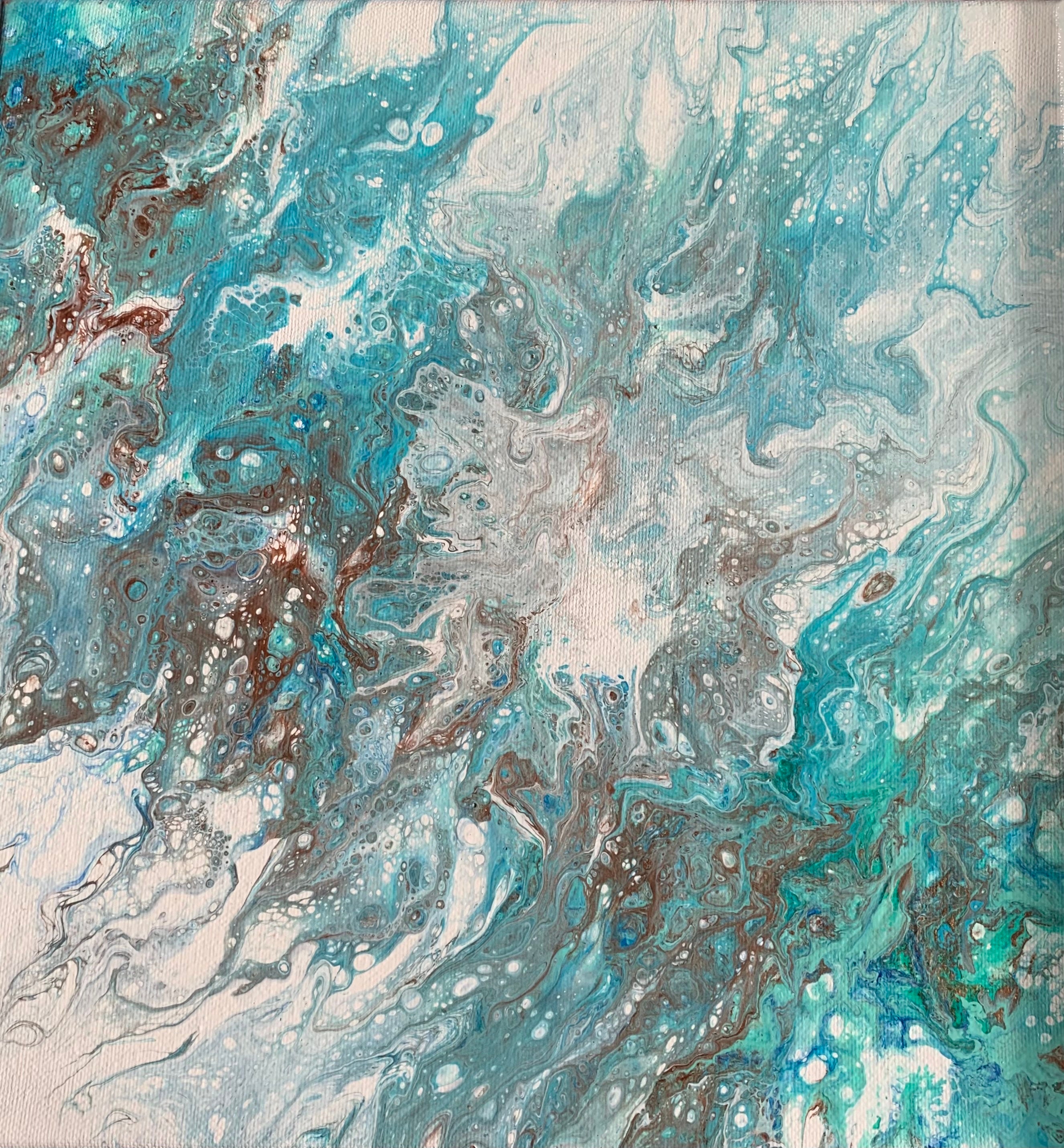 Blue Granite Painting - Etsy