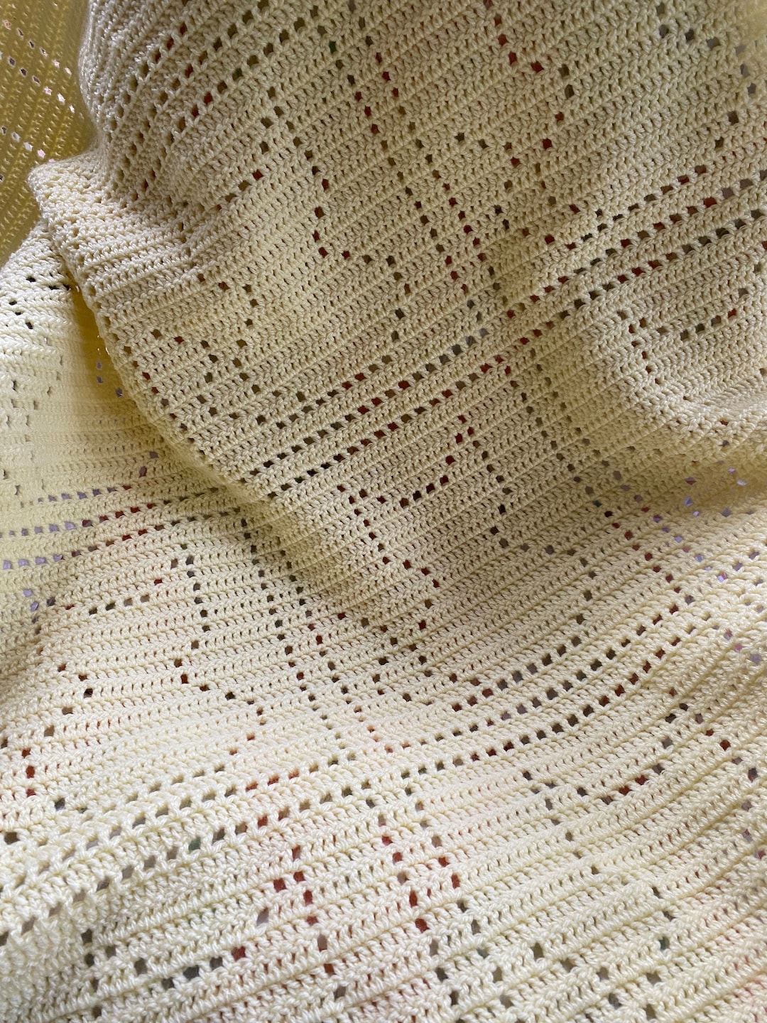 Kittens Filet Crochet Baby Blanket Pattern PATTERN ONLY in PDF Format ...