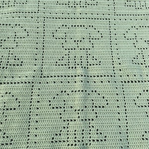 Puppy Dog Filet Crochet Baby Blanket Pattern PATTERN ONLY in PDF Format ...