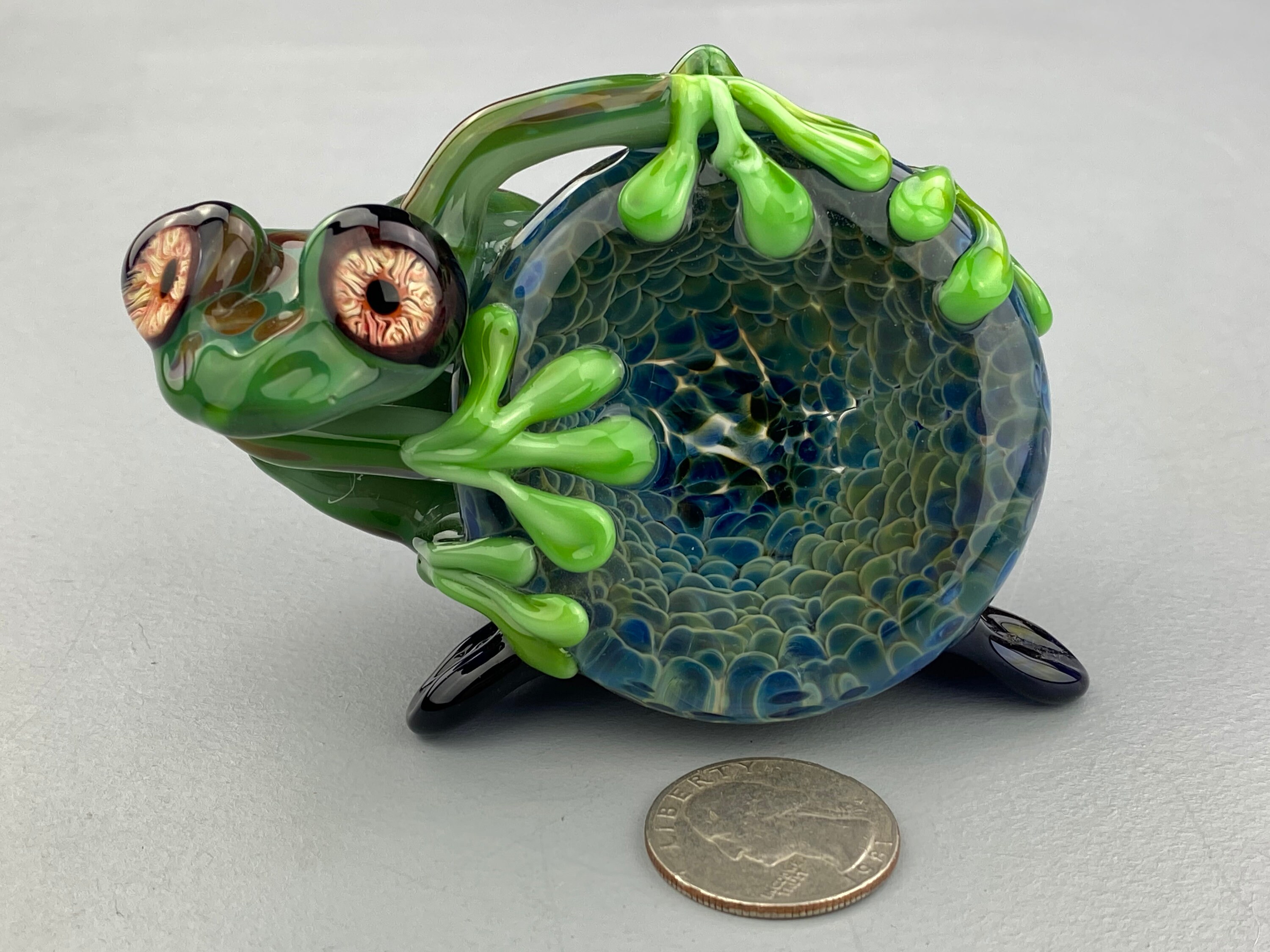 Frog on a Solid Geode - Etsy