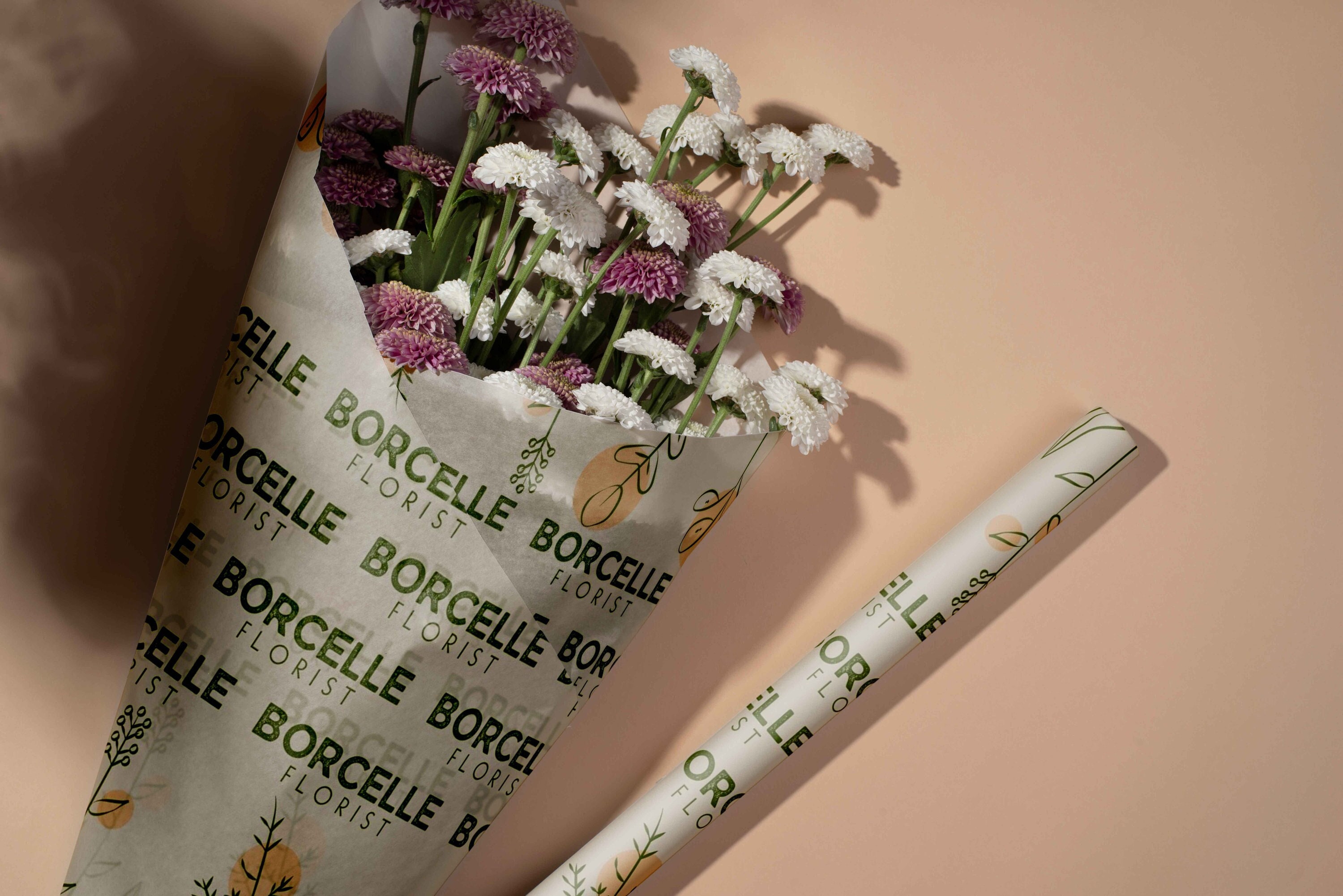 Custom Florist Logo Flower-wrapping Tissue Paper | Floral Wrapping ...