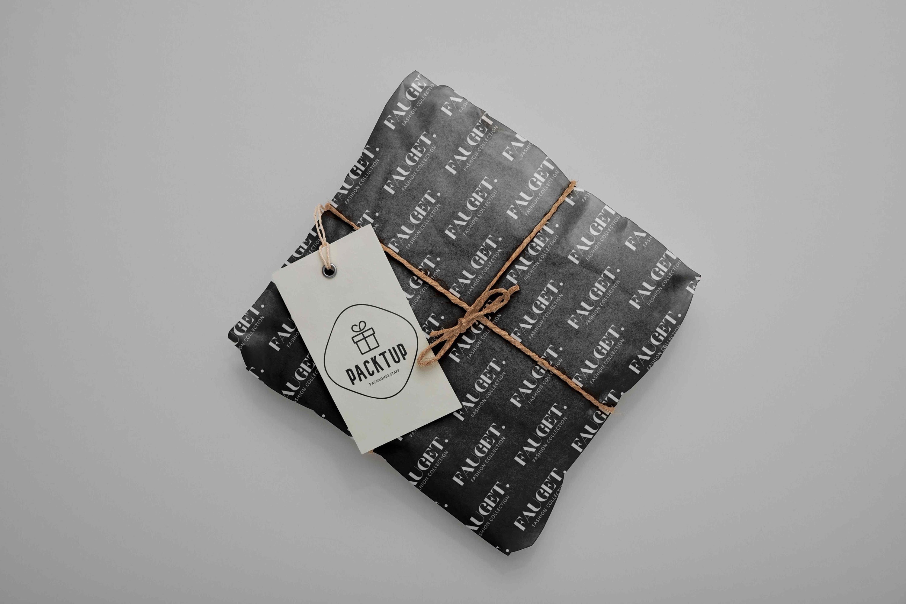 Custom Black Logo Tissue Paper Personalized Printed Tissue Paper ...