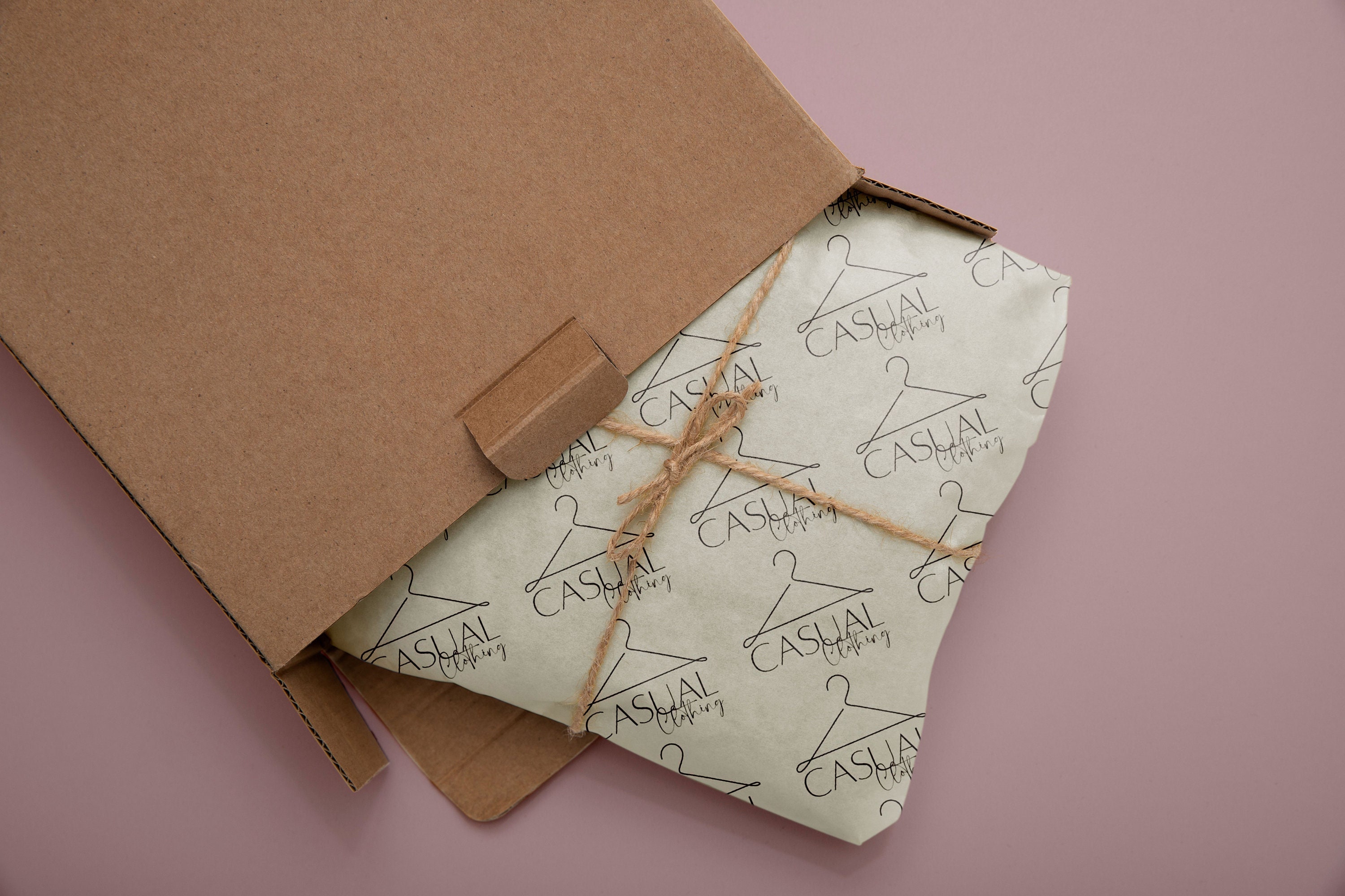Custom Fashion-clothing Brand Logo Tissue Paper | Logo Wrapping Paper ...