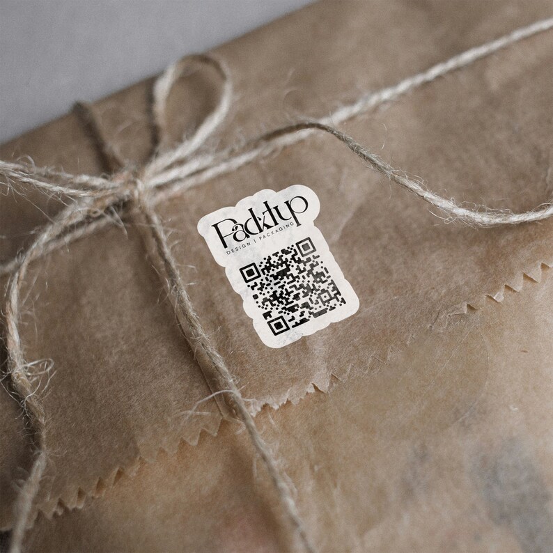 Personalized Brand Logo QR Code Sticker: Custom Branding for Unique ...