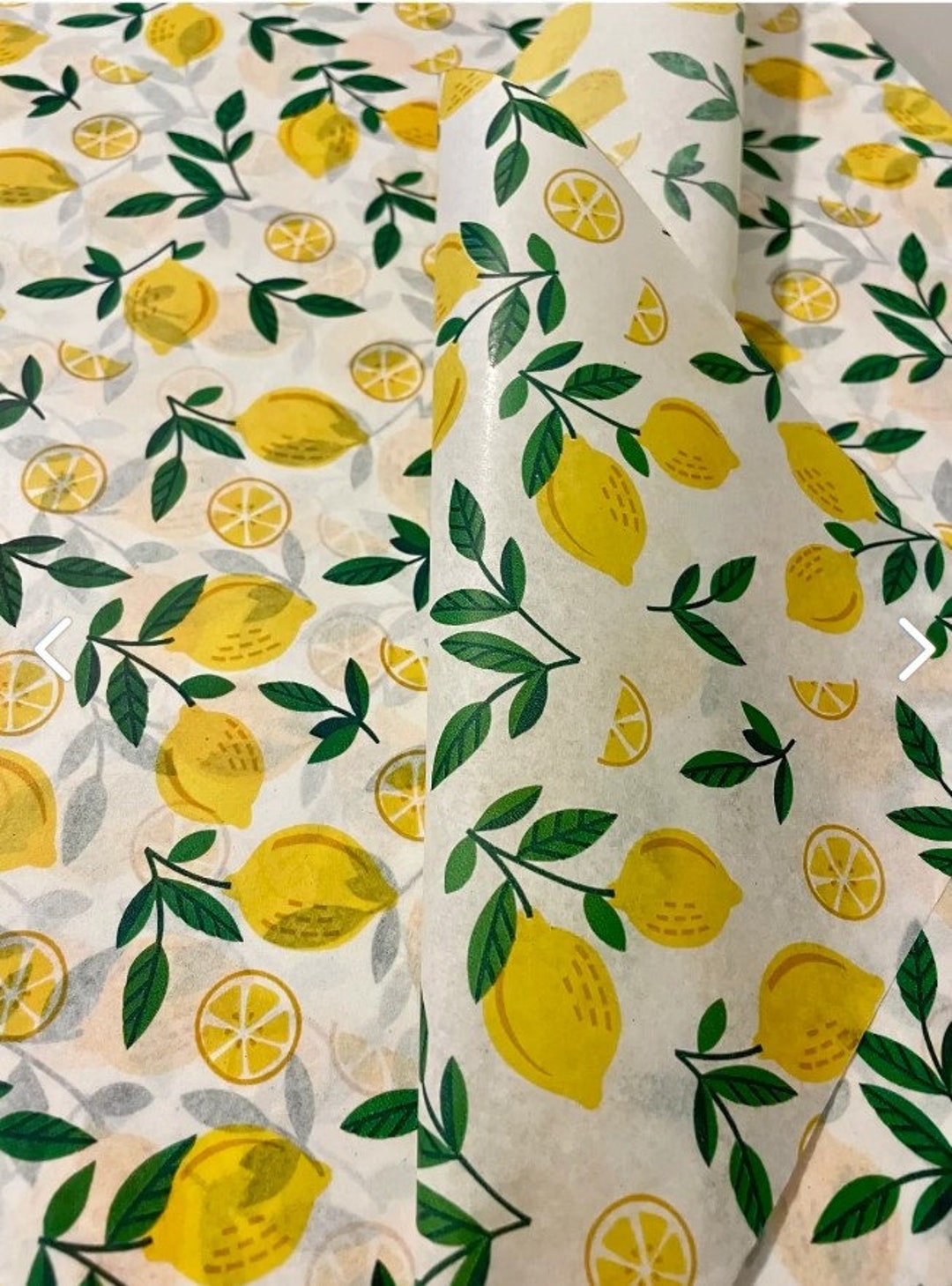 Lemon Zest Delight: Vibrant Lemon Pattern Tissue Paper for Lemon-themed ...