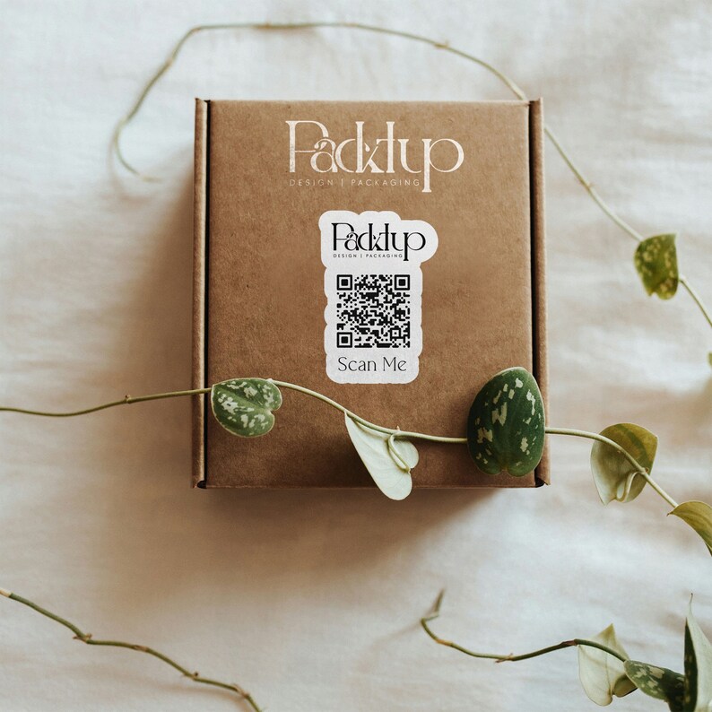 Personalized Brand Logo QR Code Sticker: Custom Branding for Unique ...