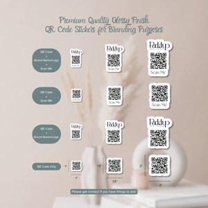 Personalized Brand Logo QR Code Sticker Custom Branding QR Code Label ...