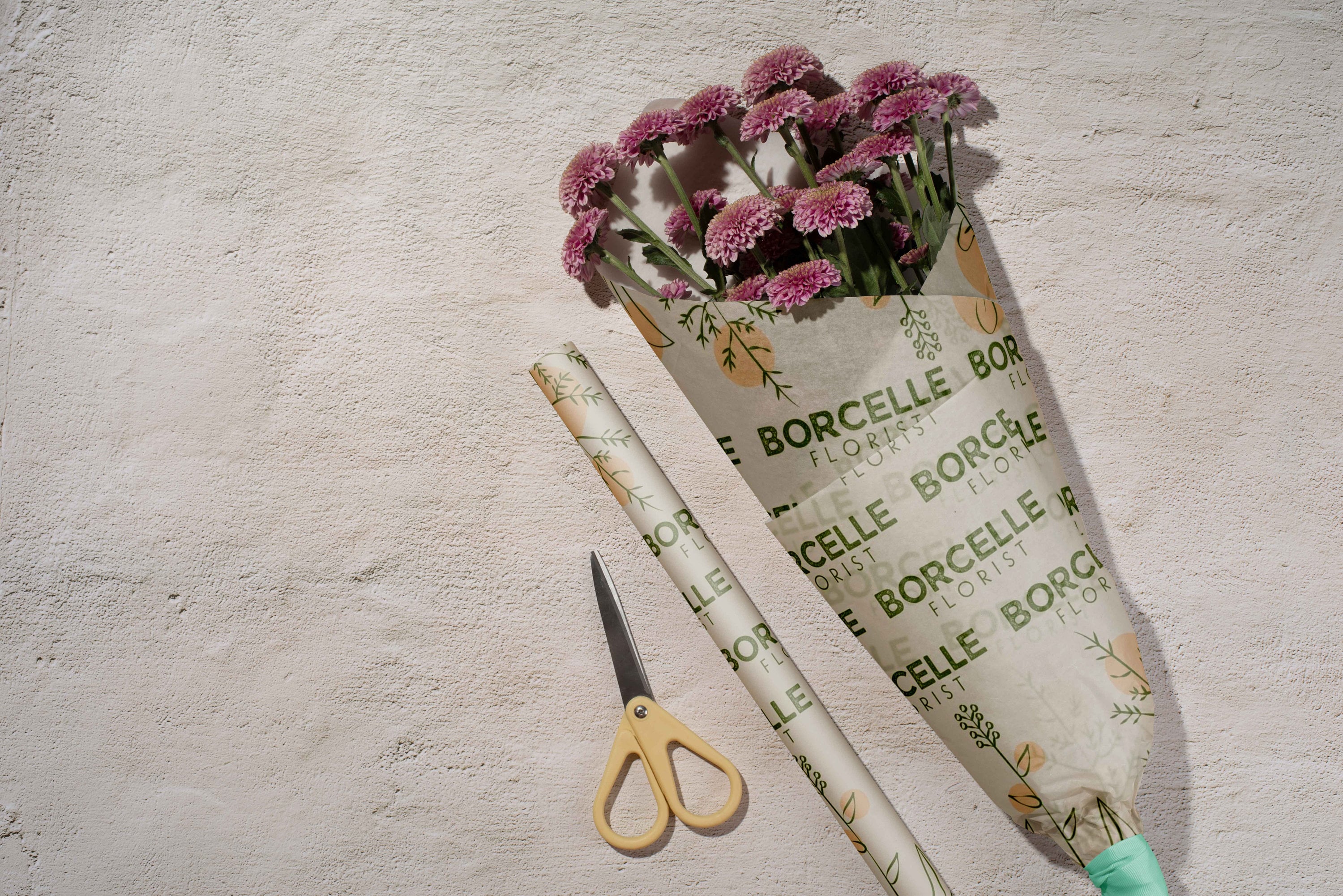 Custom Florist Logo Flower-wrapping Tissue Paper | Floral Wrapping ...