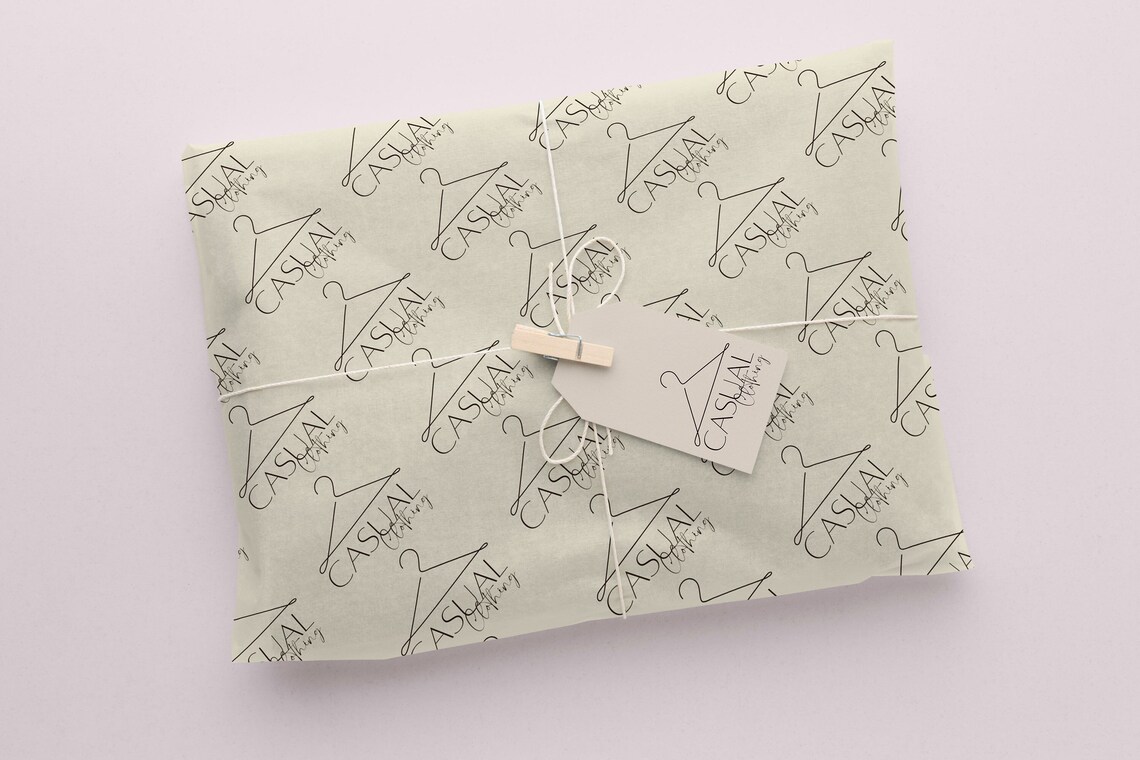 Custom Fashion-clothing Brand Logo Tissue Paper Logo - Etsy