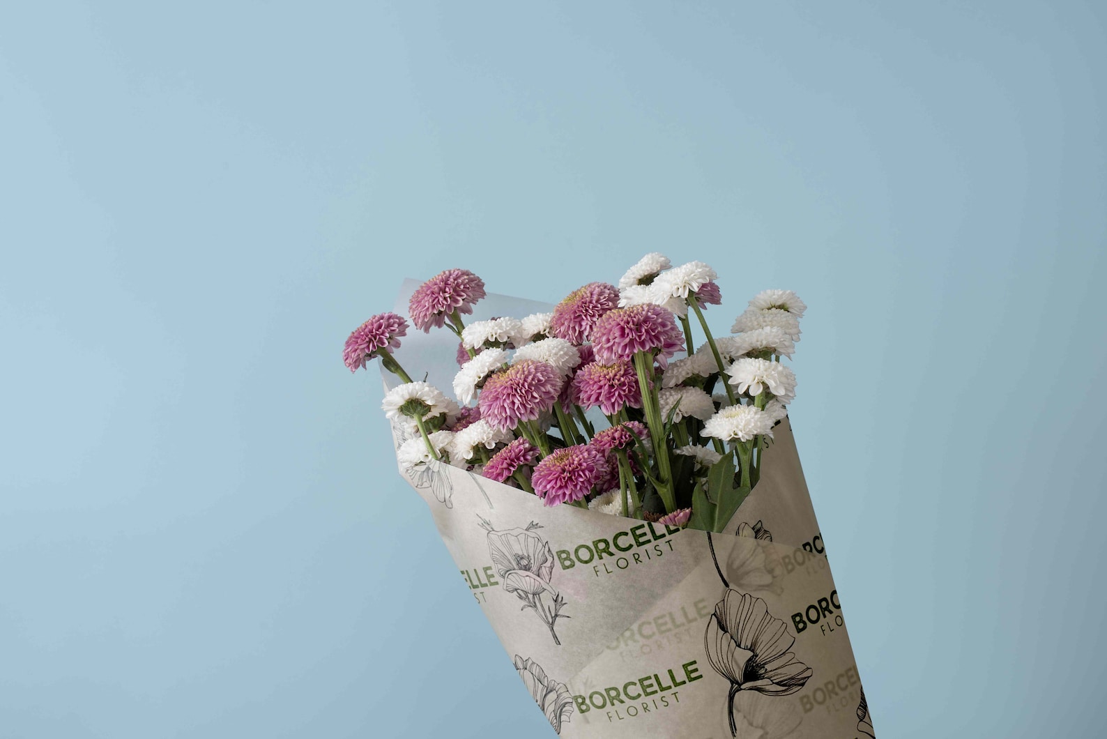 Floral Vellum Paper Florist Personalized Logo Tissue Paper - Etsy