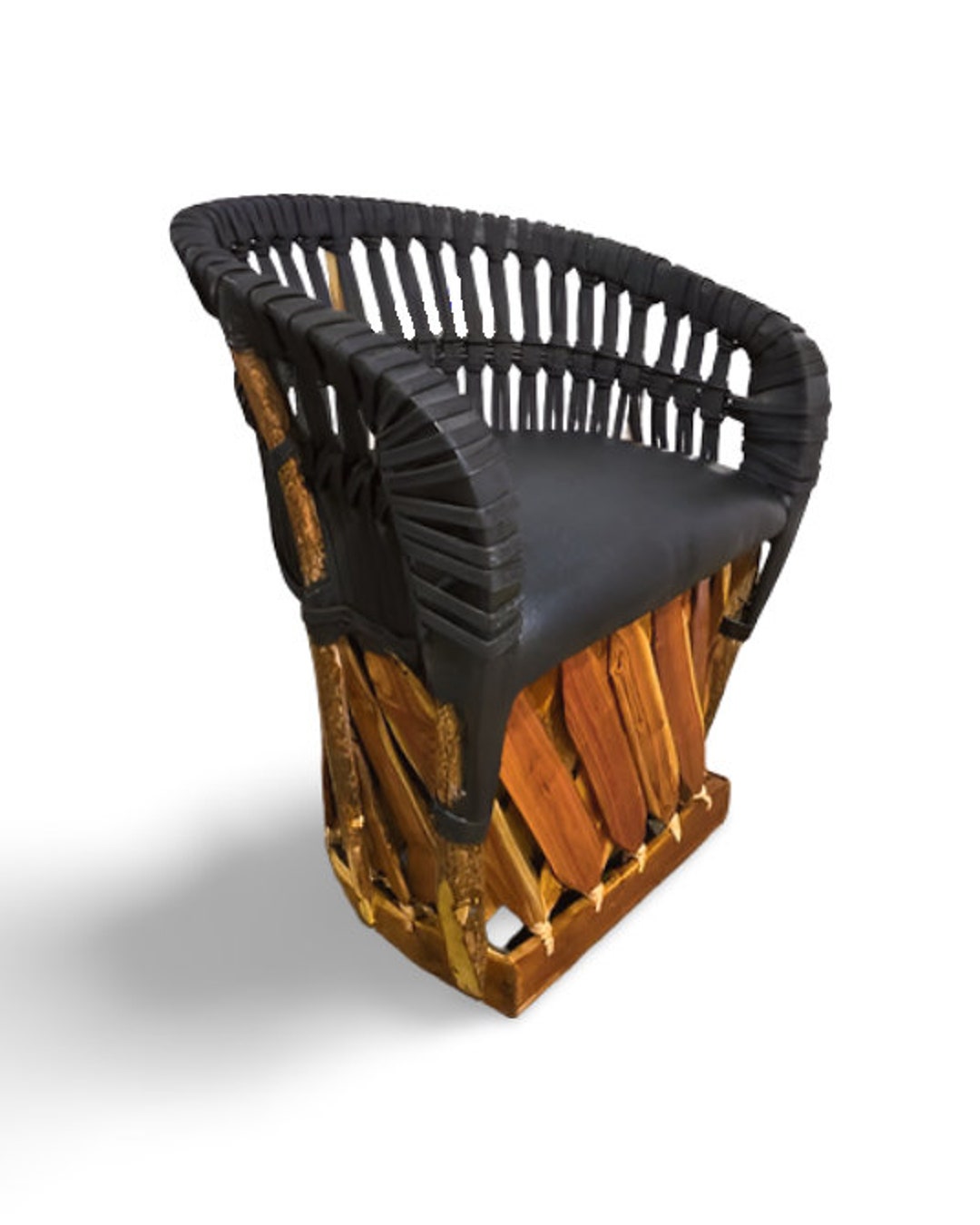 SET OF 4 CHAIRS, Leather Chair Mexican Leather Chairs Southwest Chair ...