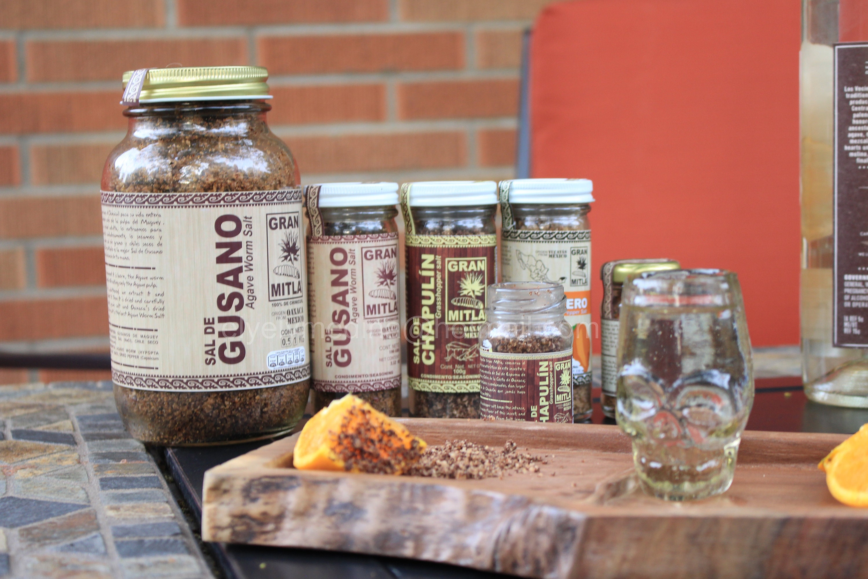 Gran Mitla Sal De Gusano Agave Worm Salt 3.52 Oz and Sal De Chapulin ...