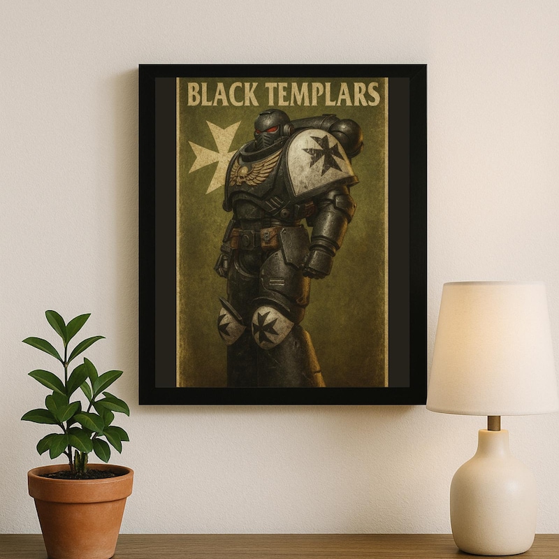 40k Black Templar Art - Etsy