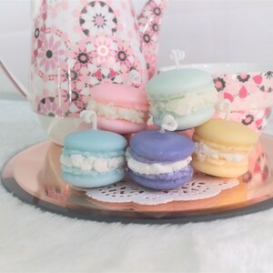 Mini Macaron Candle | Customised Scented Candles | Handmade Desert ...