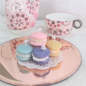 Mini Macaron Candle | Customised Scented Candles | Handmade Desert ...