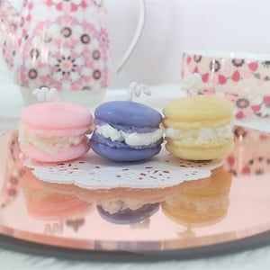 Mini Macaron Candle | Customised Scented Candles | Handmade Desert ...