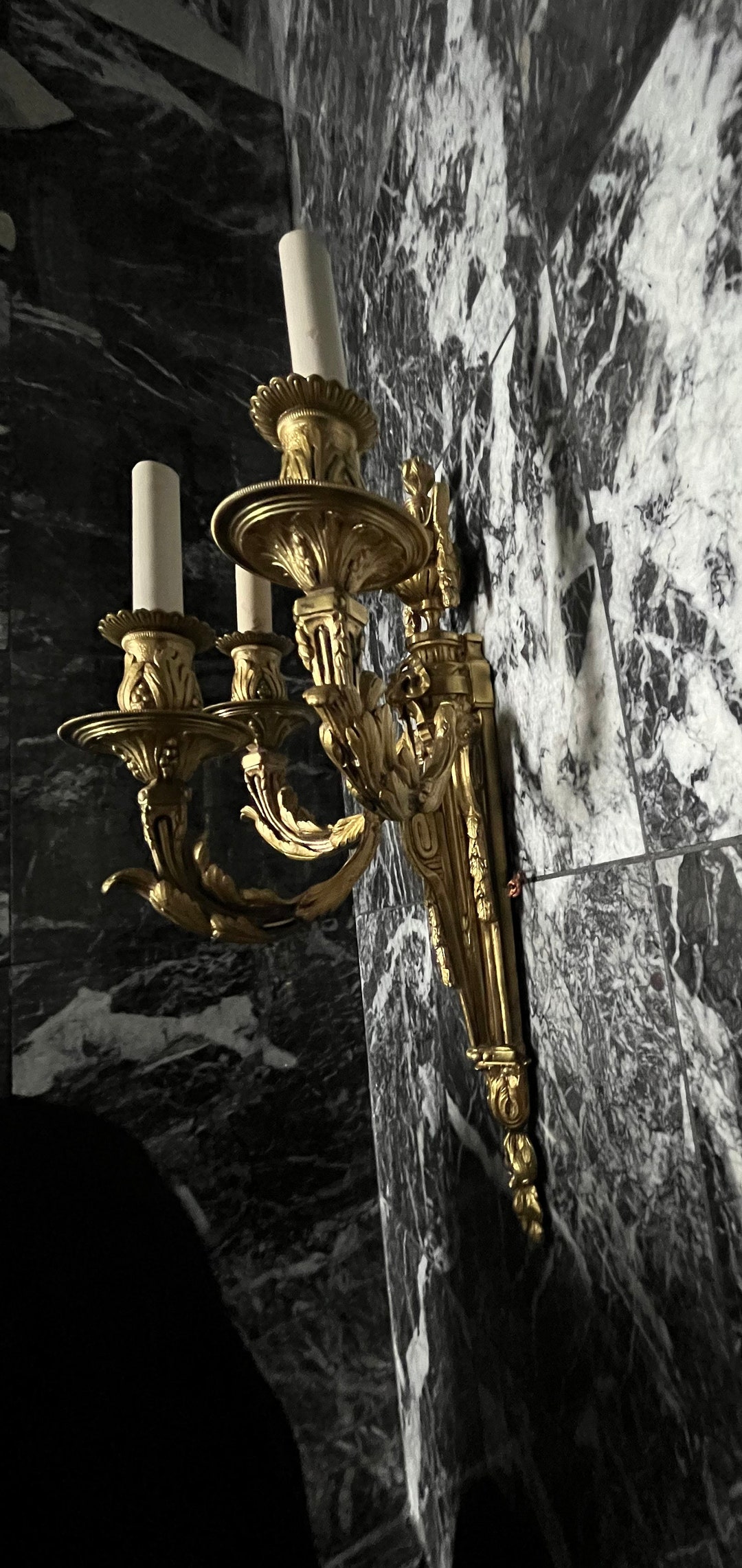 Opulent European Electric Sconce. Mid-century. Style of Louis - Etsy