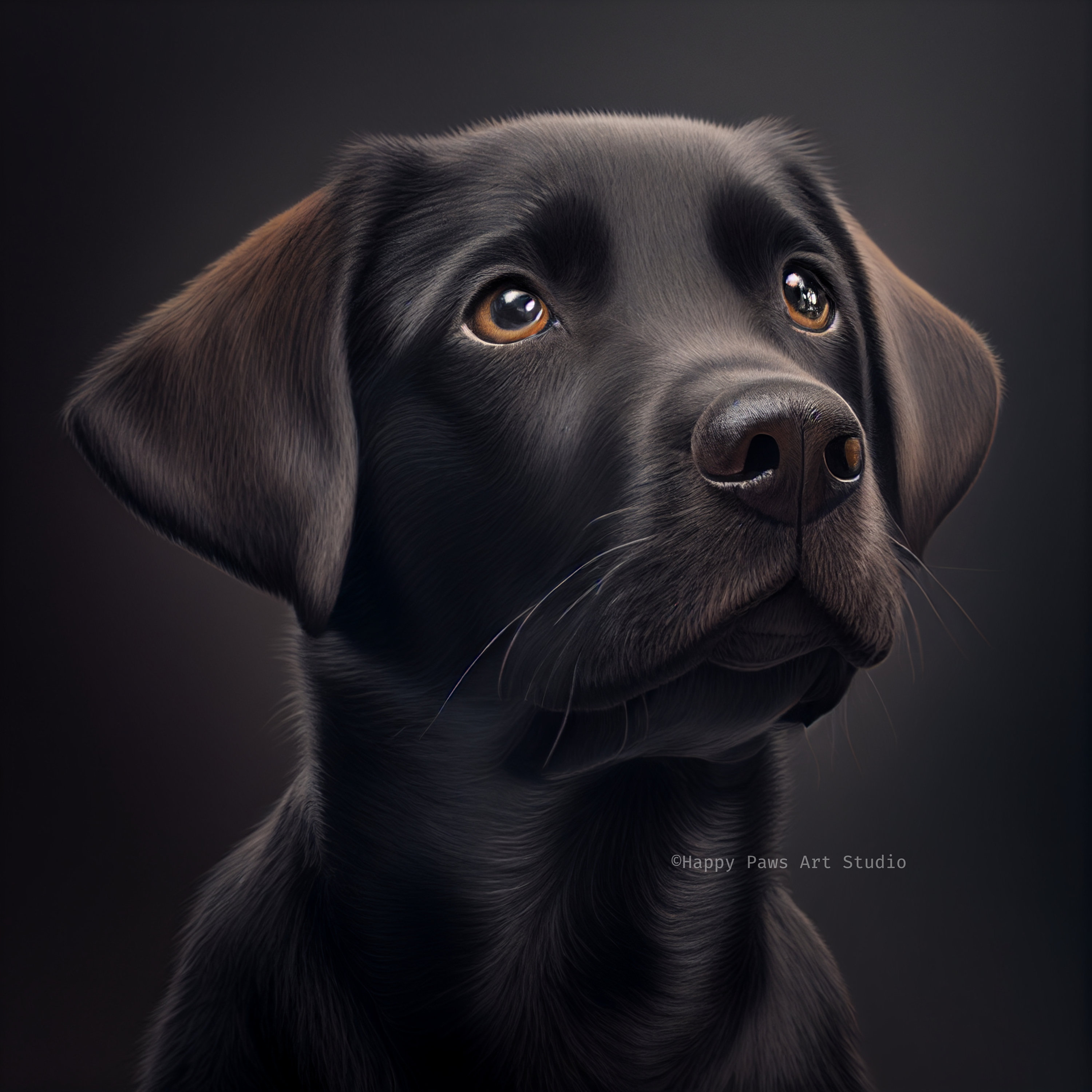 Collection of Beautiful Dog Portraits - Digital Art Photography - Dog ...