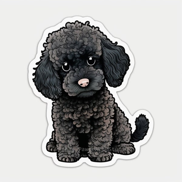 Poodle Sticker - Etsy