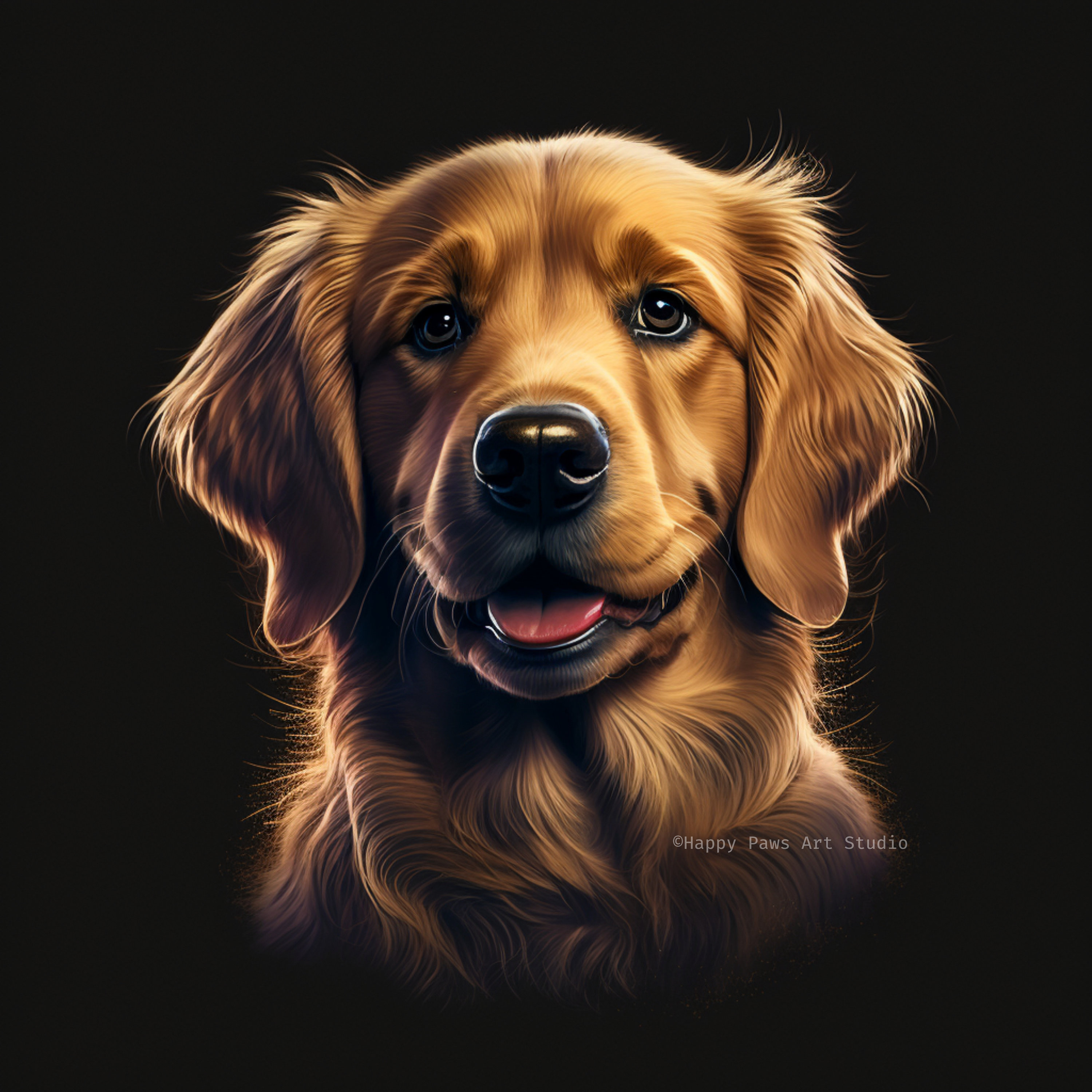 Collection of Beautiful Dog Portraits - Digital Art Photography - Dog ...