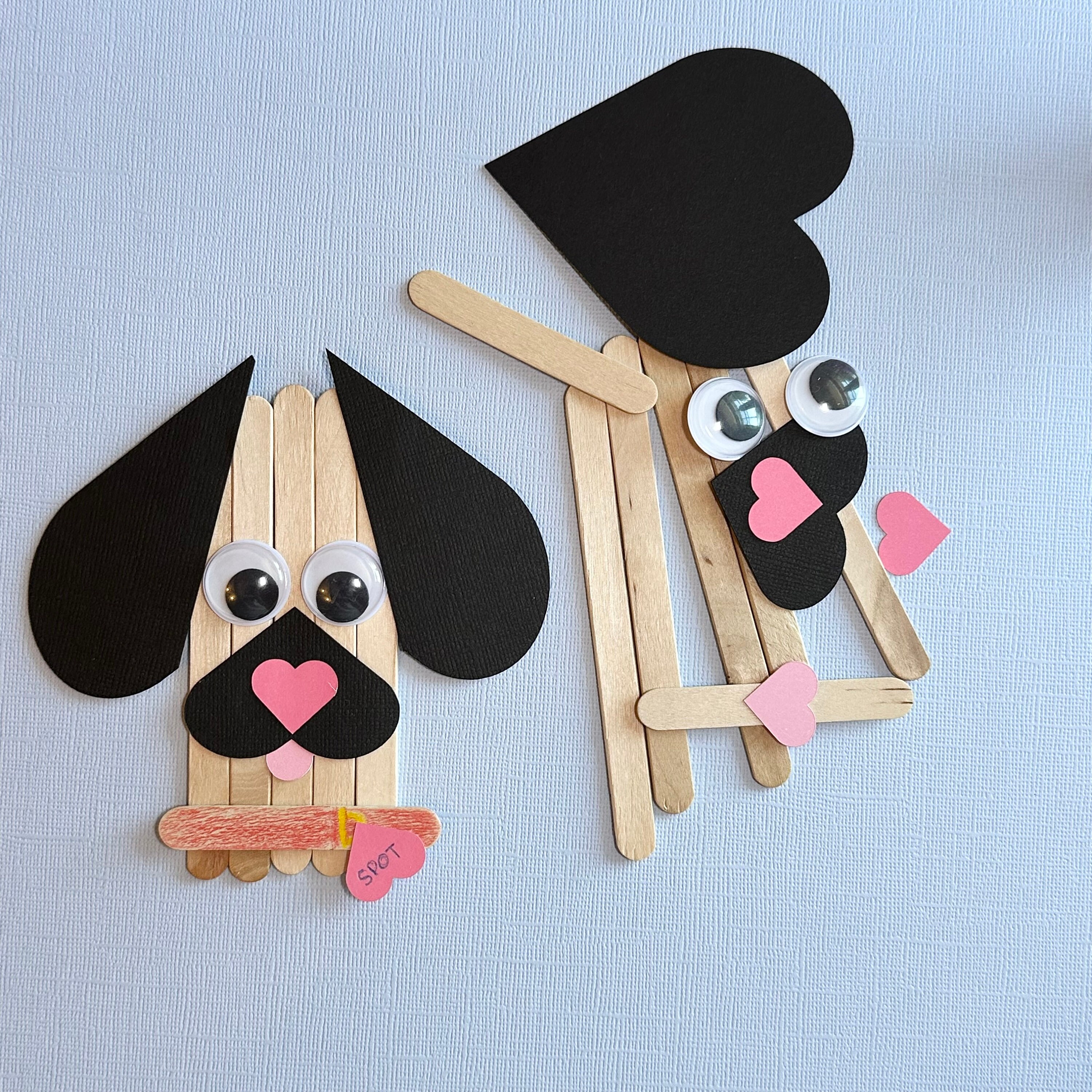 Popsicle Dog Craft Set of 8 for Birthday Party/party Favors/valentine ...